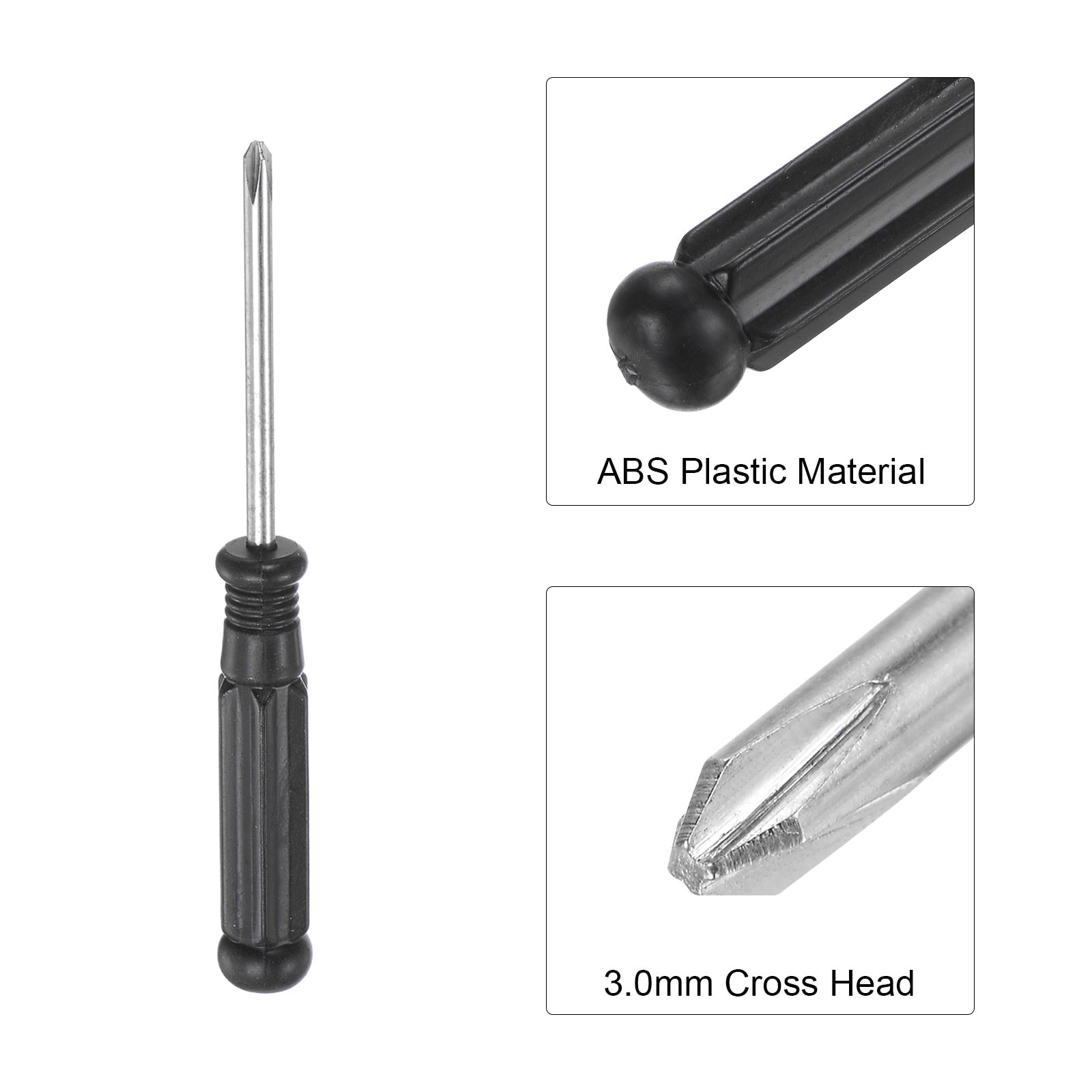 Unique Bargains 10pcs Mini Phillips Screwdriver 3.0mm Cross Head with ...