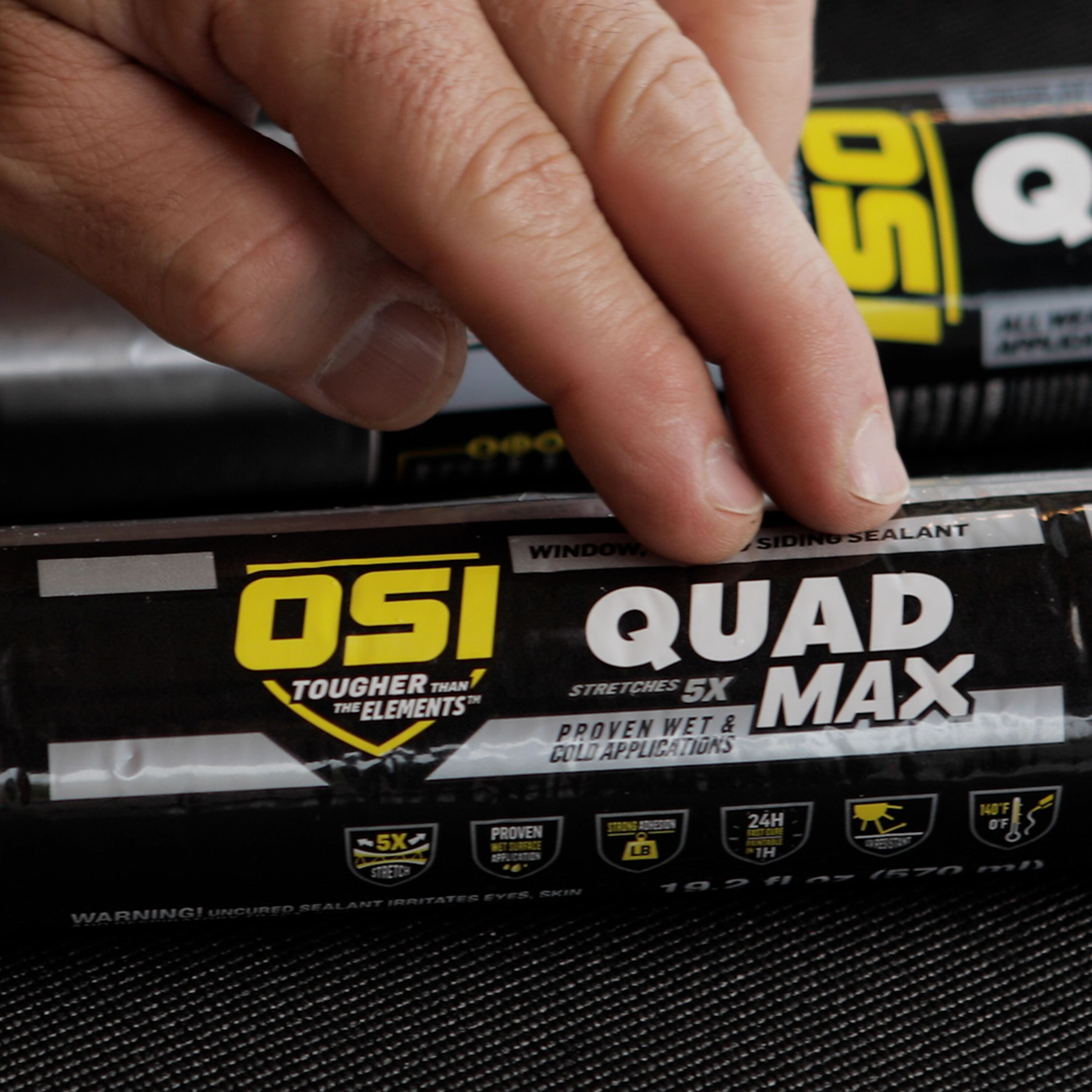 GE Quad Max 20-oz Window and Door White Paintable Advanced Sealant ...