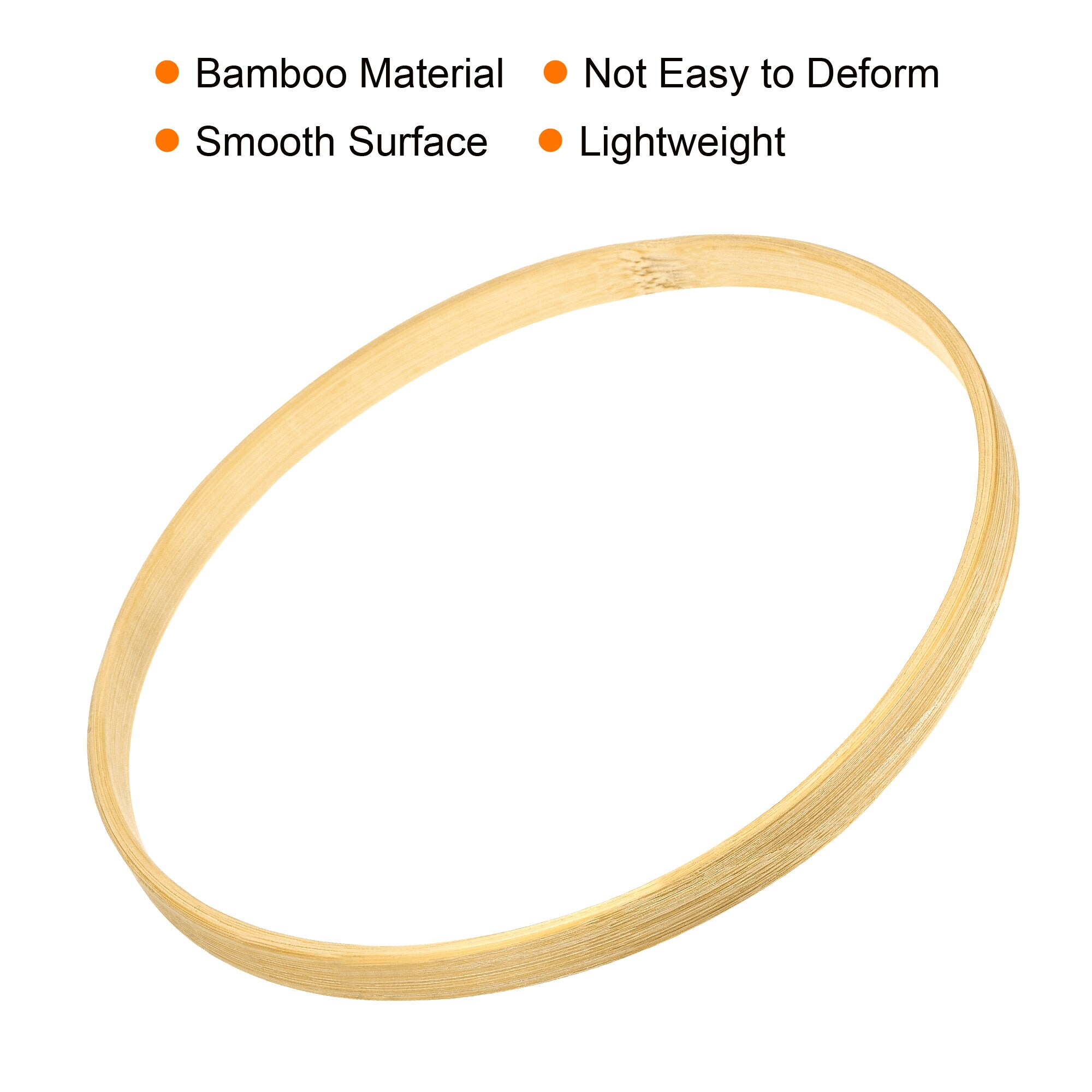 PATIKIL 6/7/8/9/10/12 Inch 6 Size Wooden Bamboo Floral Hoop 12Pcs in 1 ...