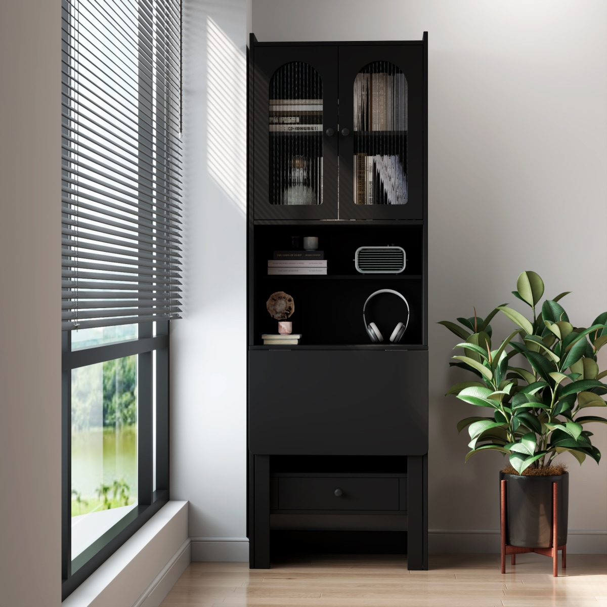 Streamdale Furniture Streamdale Fold-Out Convertible Writing Table/Desk ...