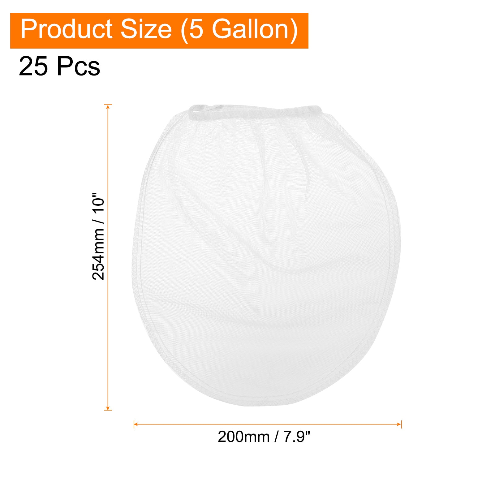 Harfington Paint Strainer Bags 5 Gallon 1 Inchx0.79 Inch Fine Mesh ...