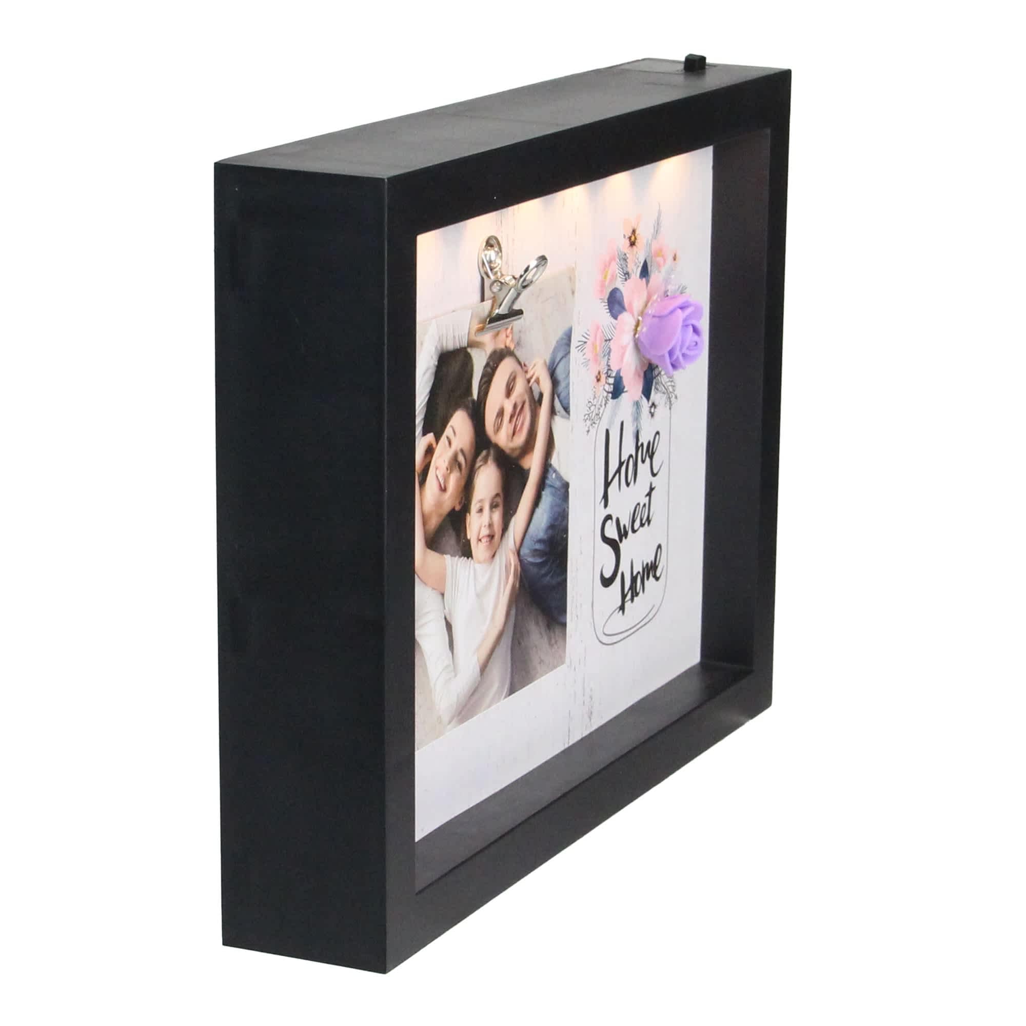 Northlight LED Lighted Sweet Home Picture Frame with Clip - for 4 inch ...