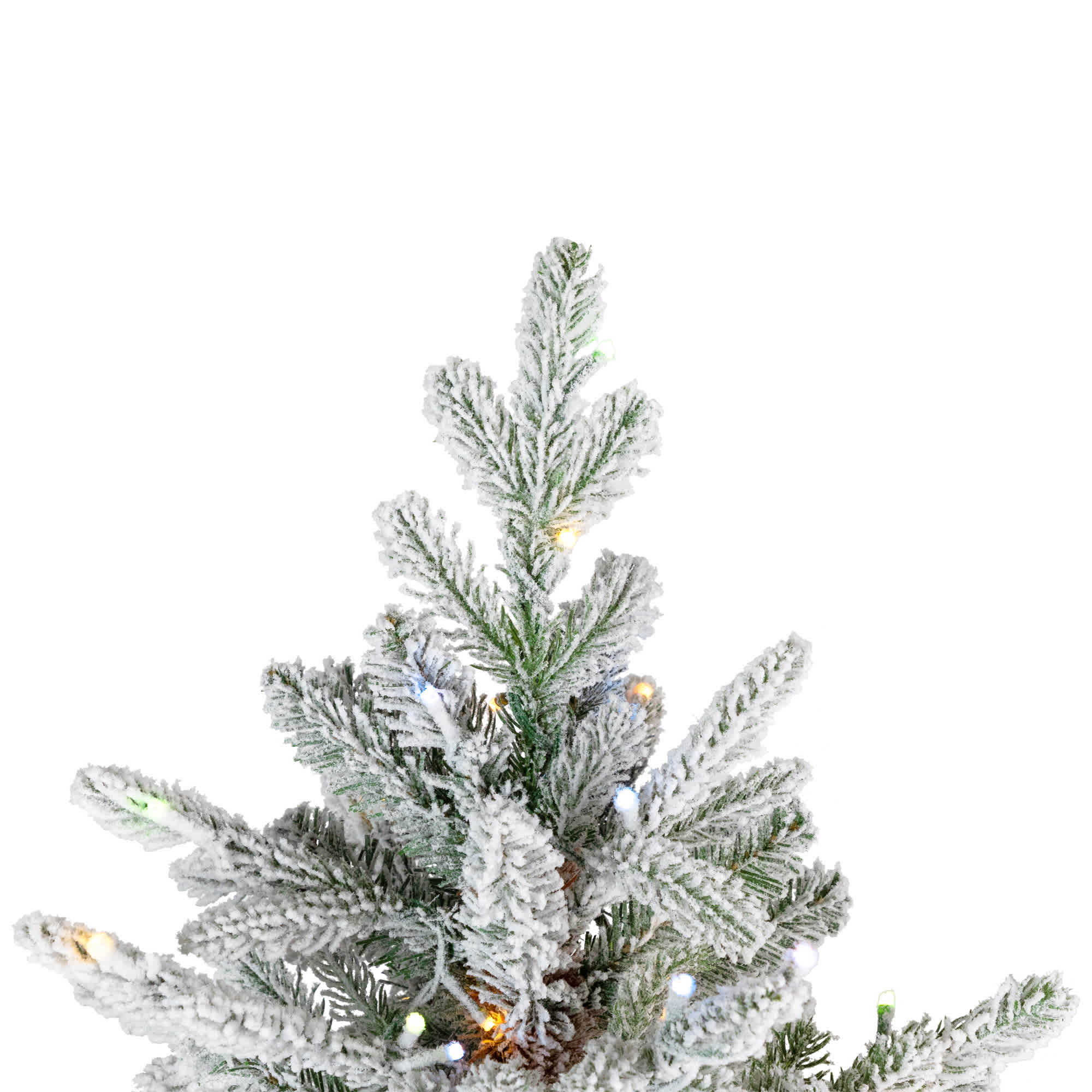 Northlight Real Touch Elite Pre-Lit Flocked Kodiak Pine IPT Artificial ...