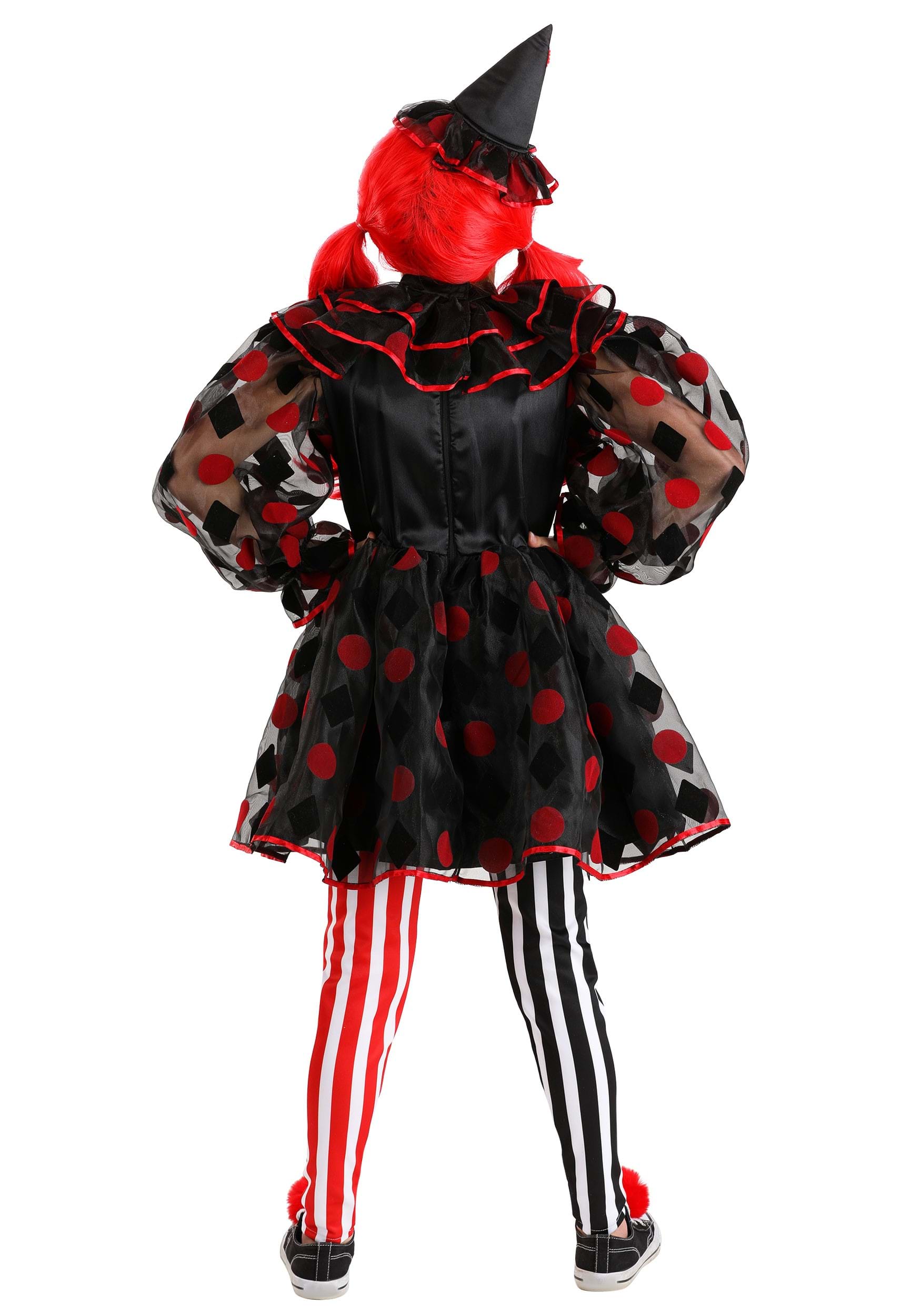HalloweenCostumes.com FUN Costumes Wonderland Red Clown Girl's Costume ...