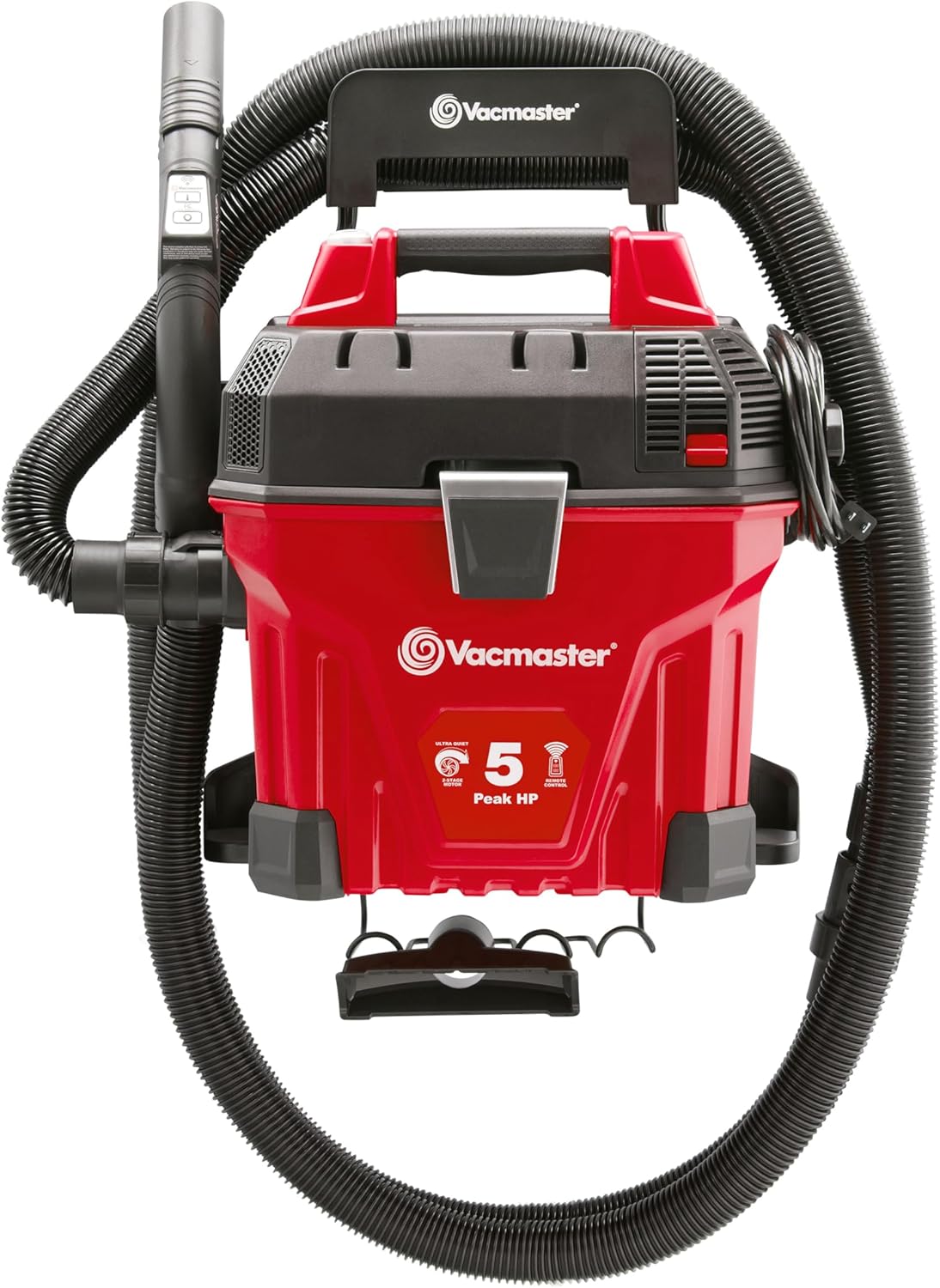 Vacmaster 5 Gallon 5 Peak HP Remote Control Wall Mount Wet Dry Vacuum ...