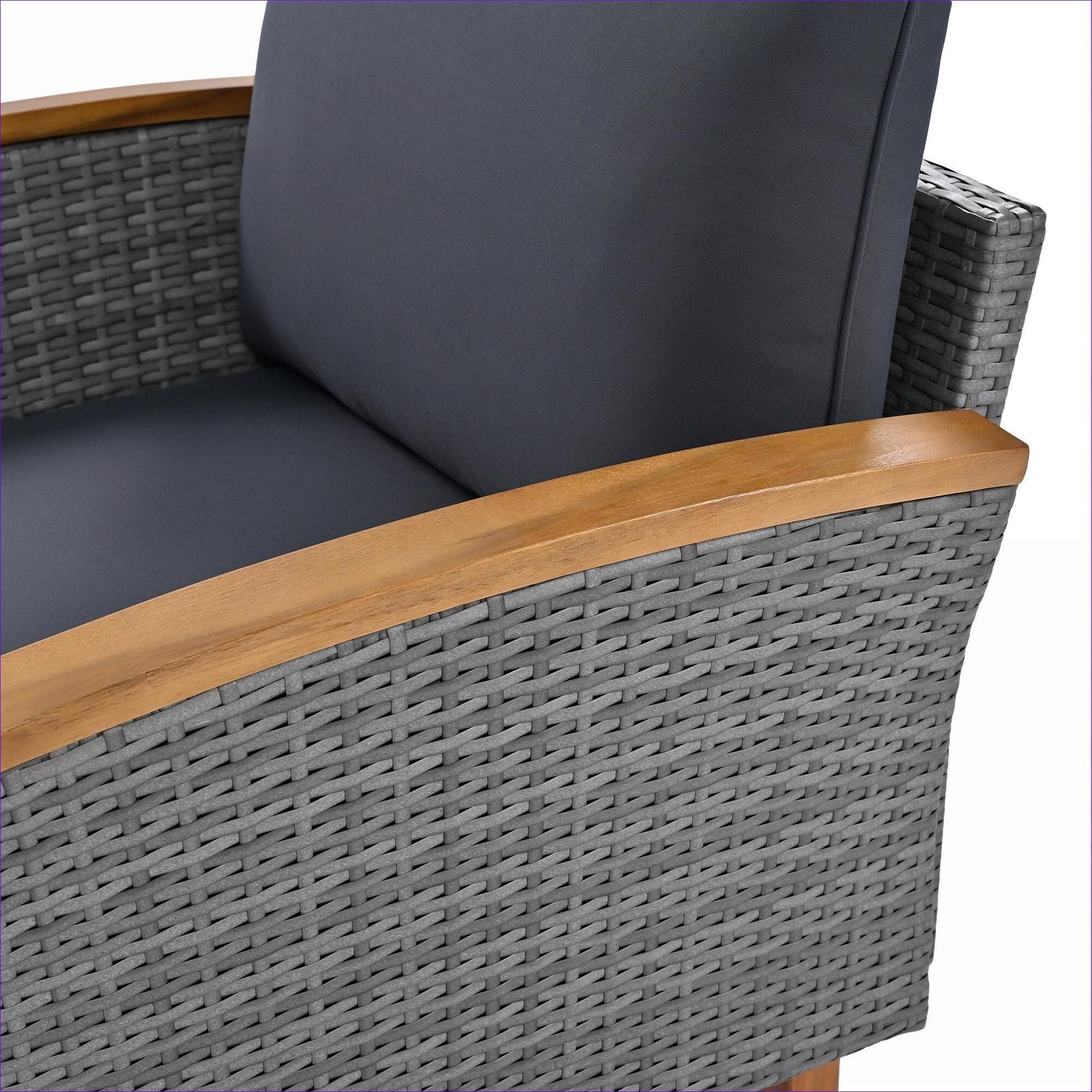 Watnature 9-Seat Modular Patio Conversation Furniture Set Classic Gray ...
