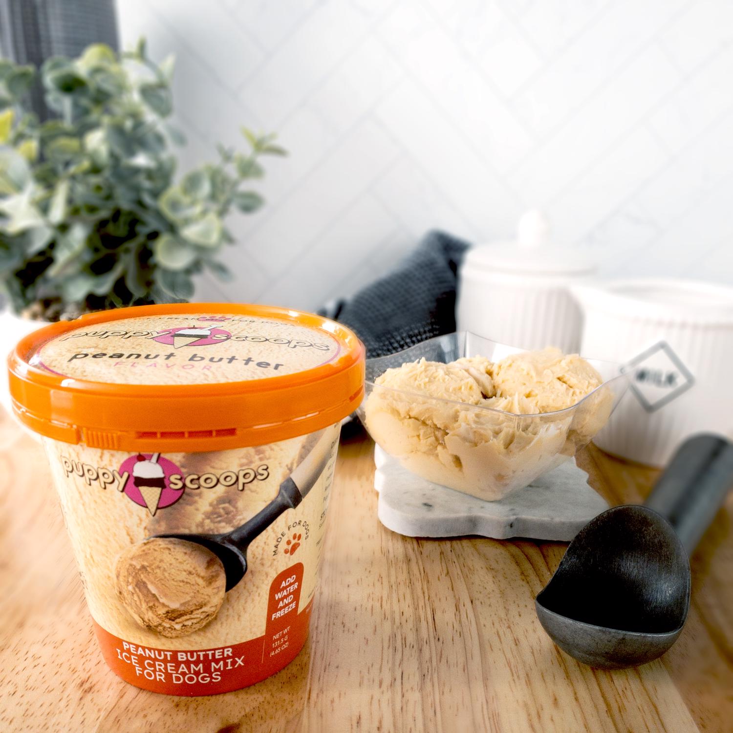 Puppy Cake Ice Cream Mix Peanut Butter Grain Free Treats For Dogs 4.65 ...