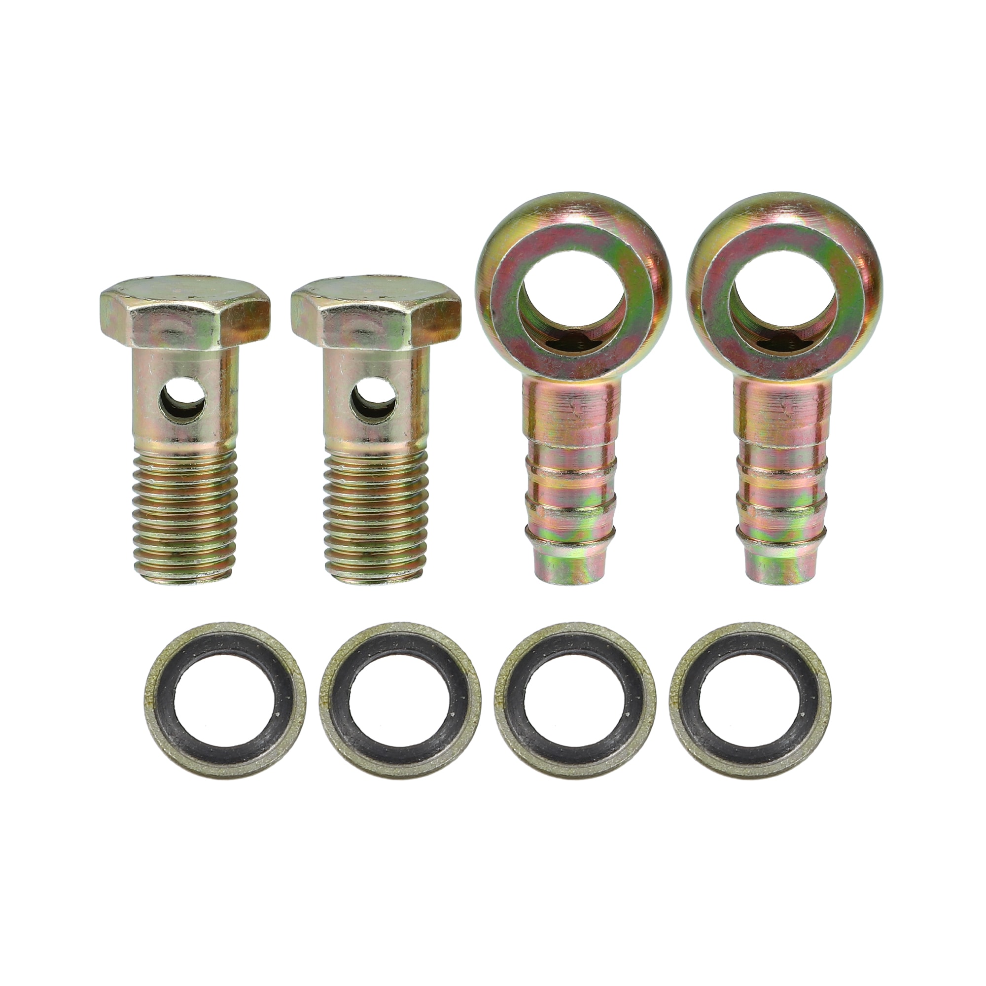Unique Bargains Banjo Bolt M12x1.5 12mm Banjo Bolt Hose Barb Fittings ...