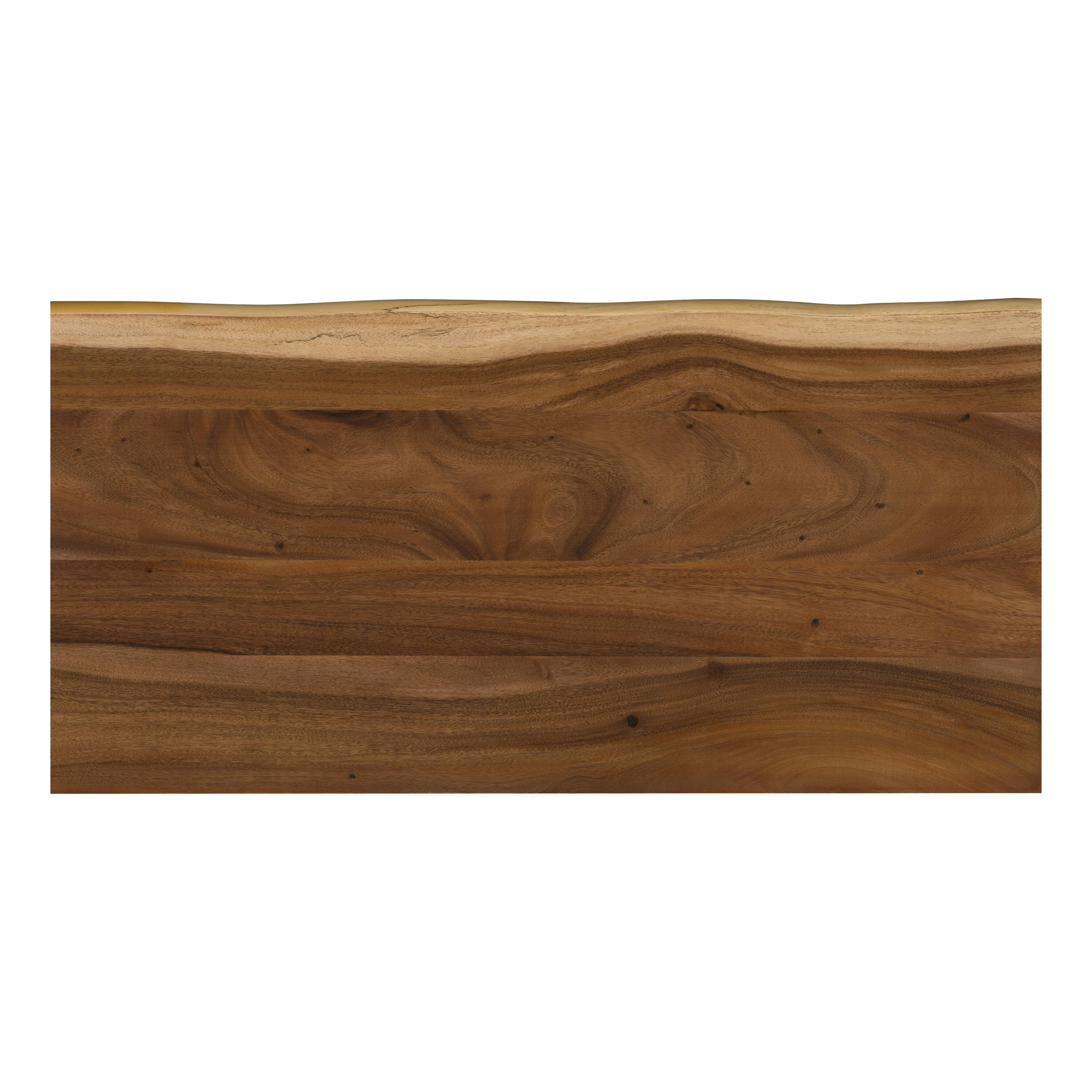 allen + roth Saman Finished 4-ft x 25-in x 1.5-in Natural Saman Wood ...