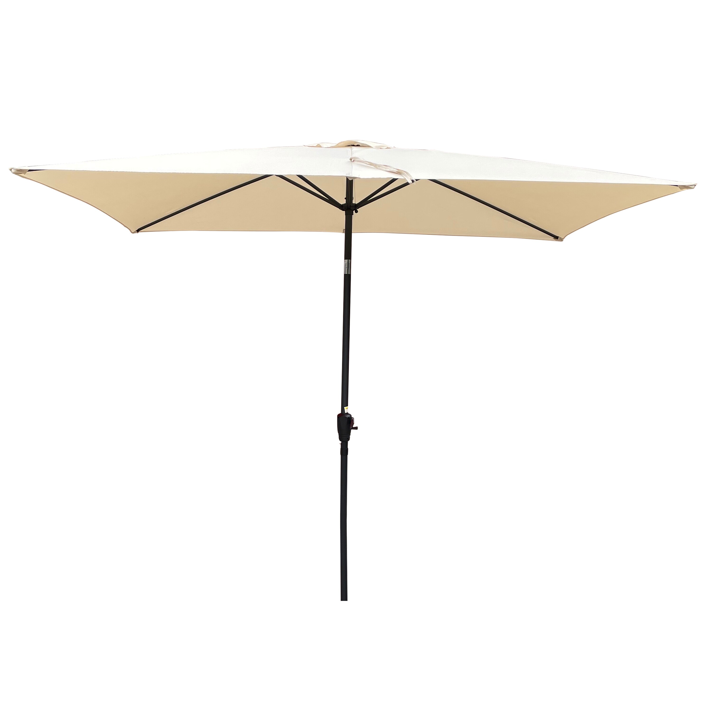 LOVMOR 6 FT x 9 FT Patio Umbrella Outdoor Crank Lift Tilt Vented Canopy ...