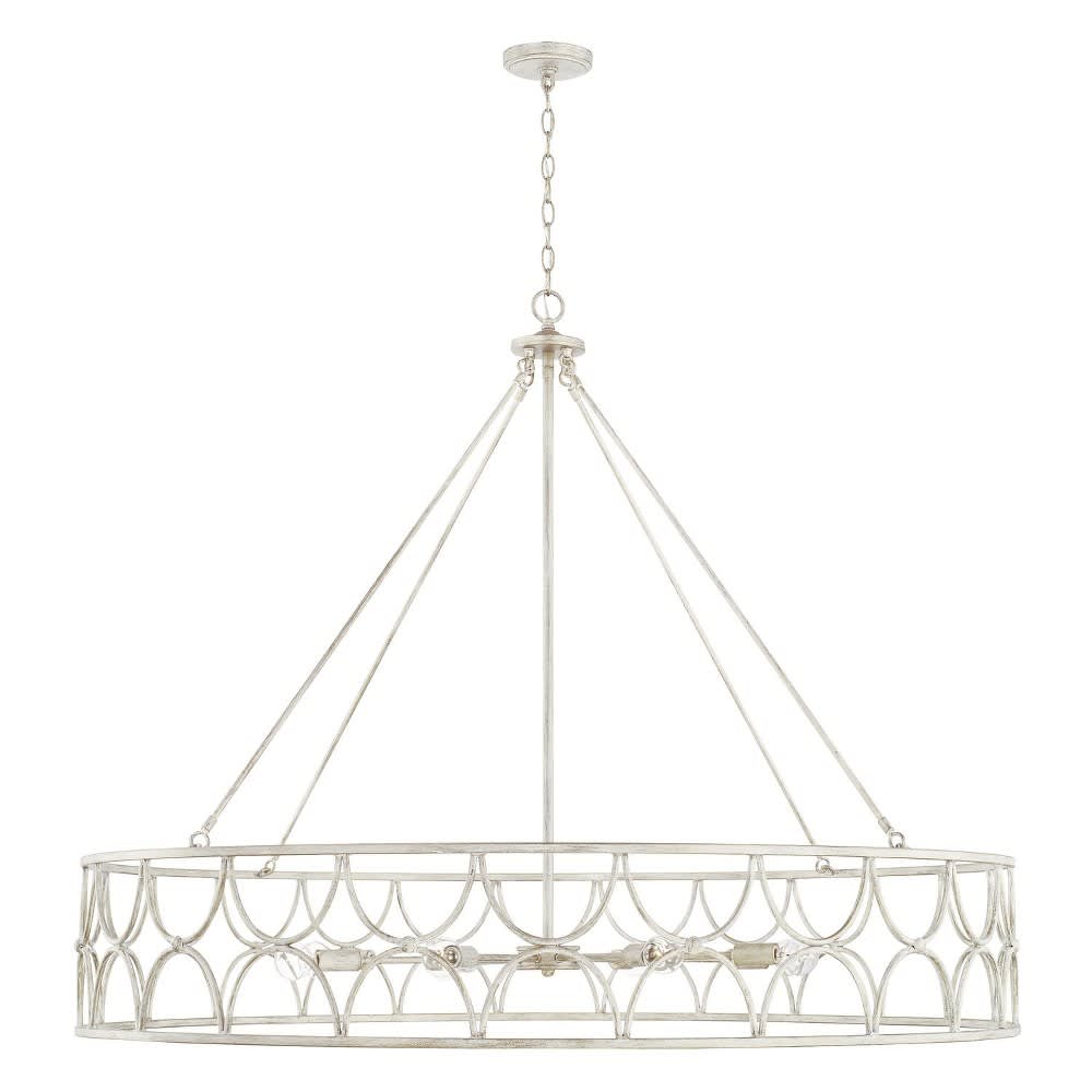 Capital Lighting Ricci Winter White 8 - Light Chandelier - Hardwired ...