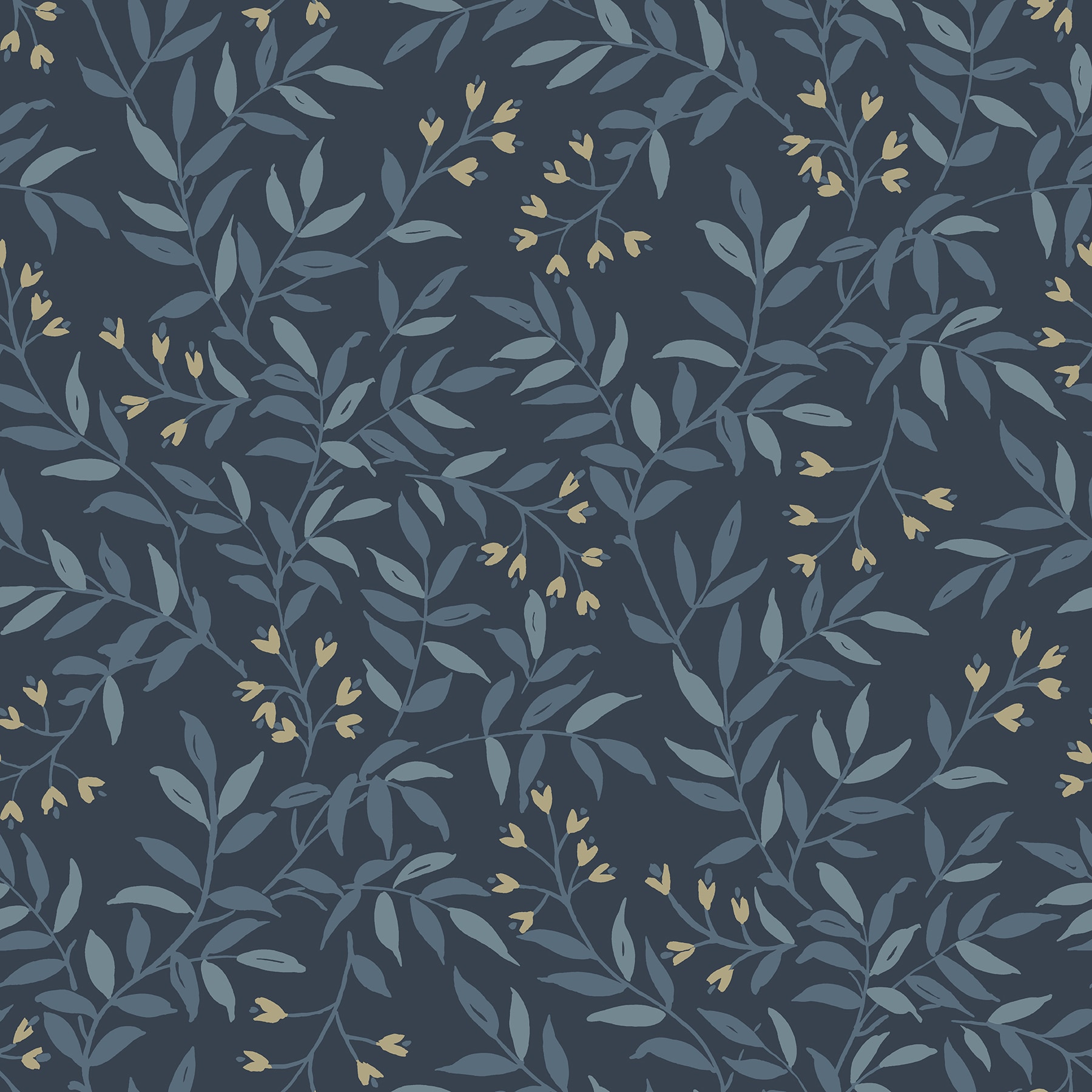 Chesapeake 56.4-sq ft Blue Non-woven Textured Ivy/Vines 3D Prepasted ...