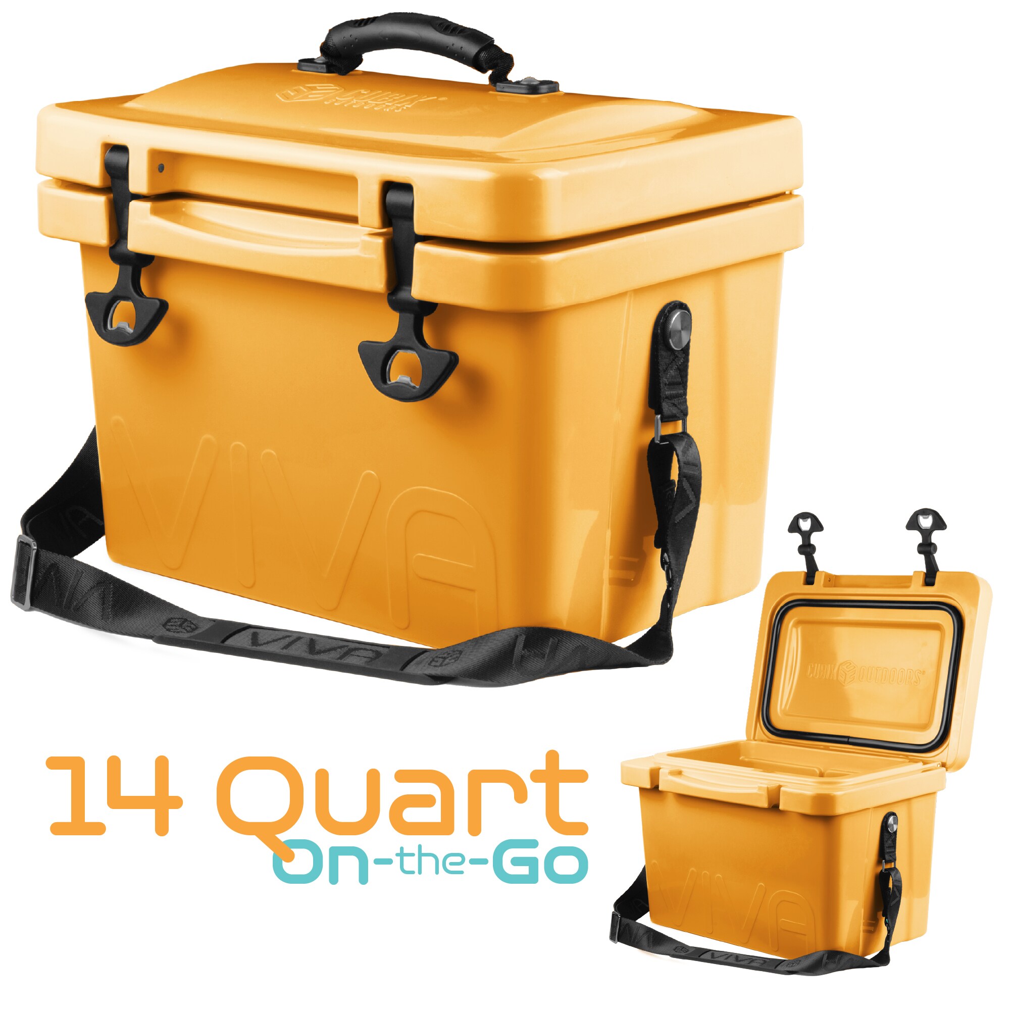 Cubix Outdoors Cubix Viva Zesty Orange 14 Quart(s) Hard Insulated ...