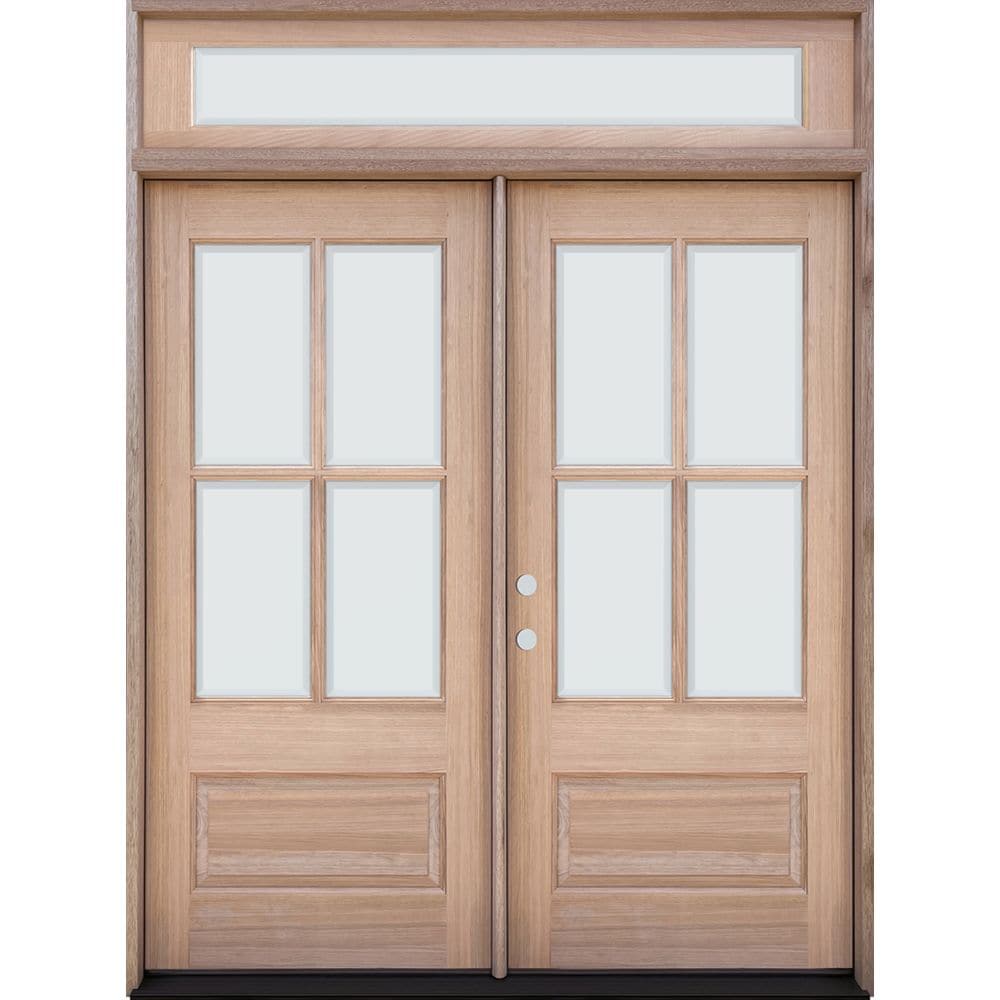 Double door with transom Wide Entry Doors at Lowes.com