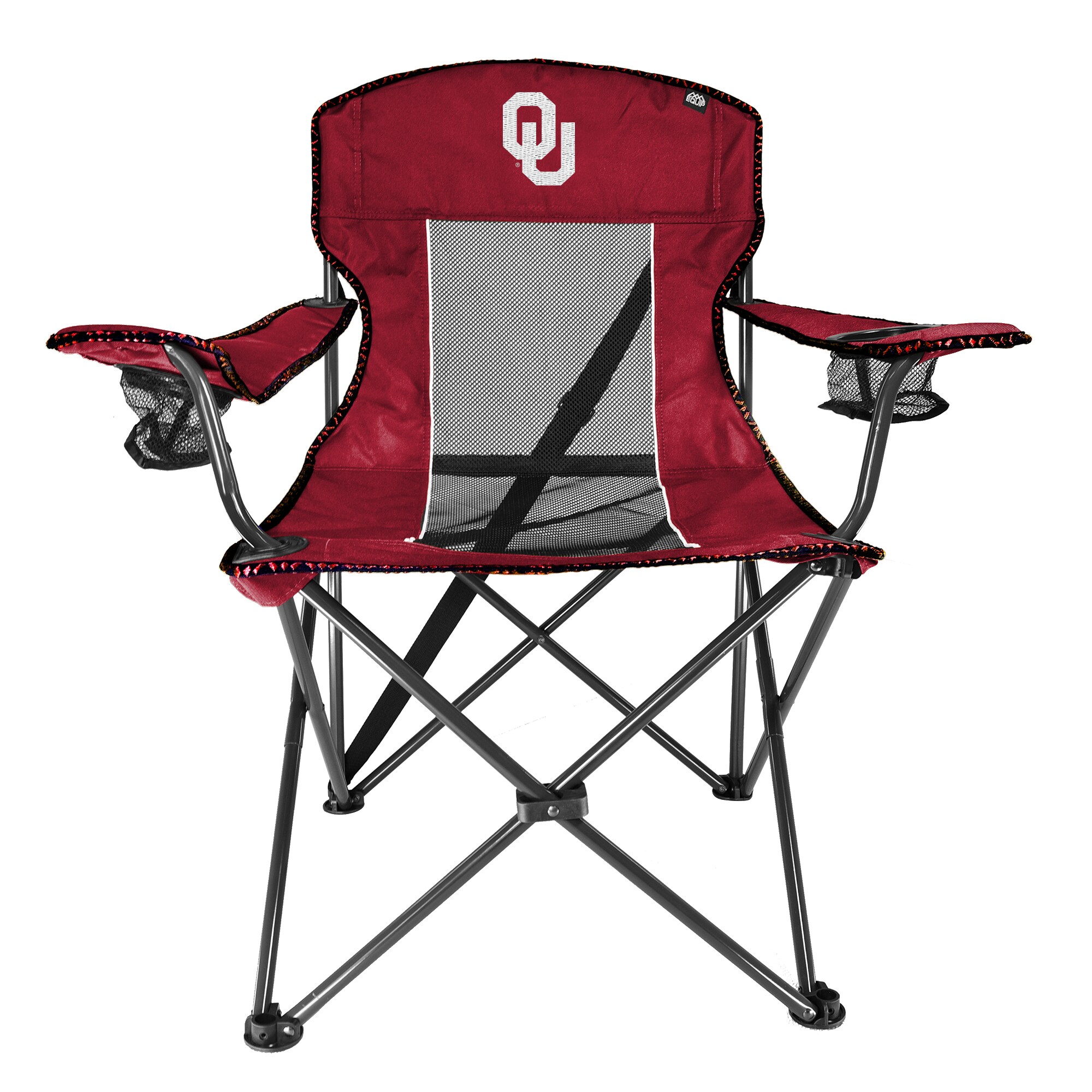 Equip Oklahoma Sooners Nylon Oklahoma Sooners Folding Tailgate chair ...