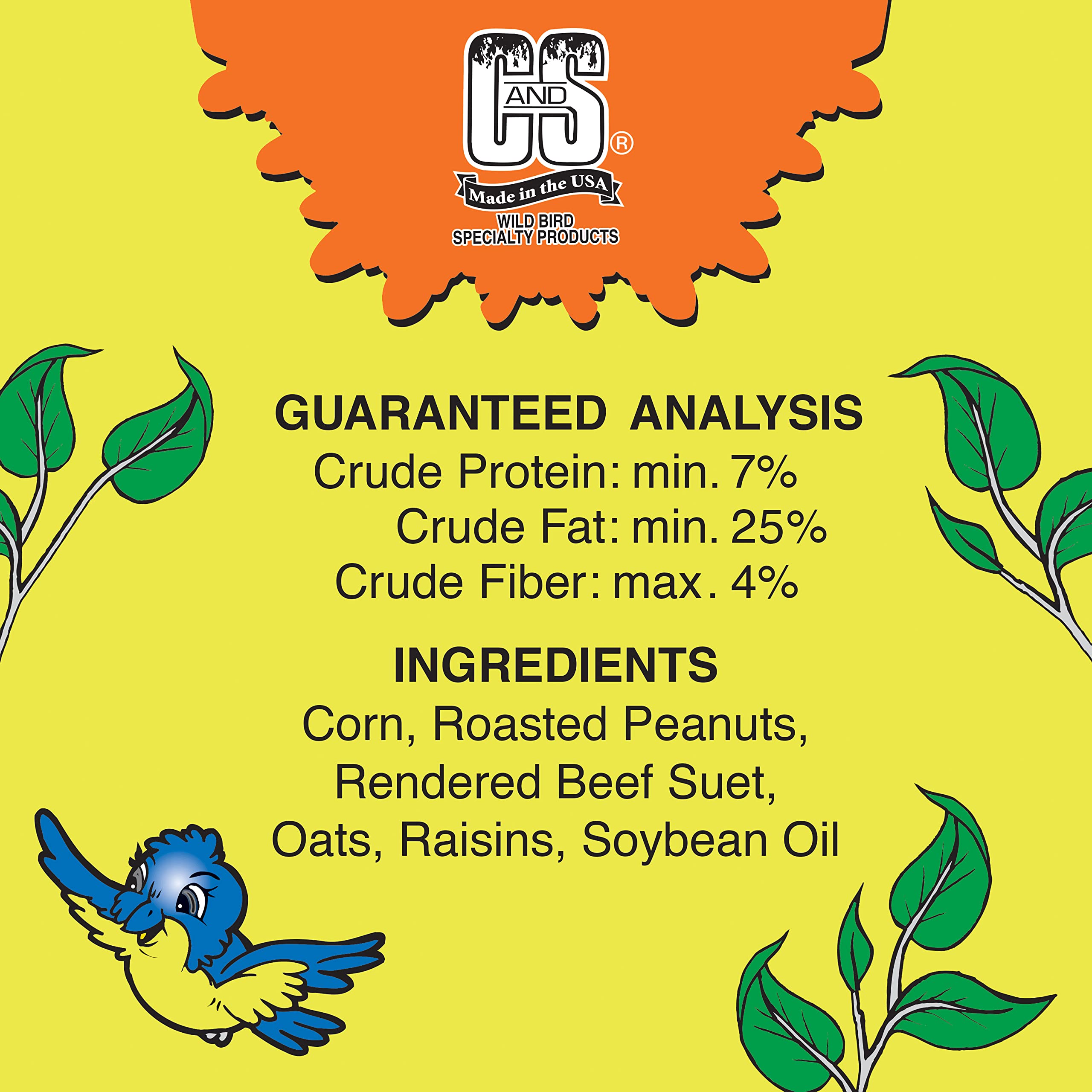 C&S CS Bluebird Nuggets Suet Feed 1.69 lb in the Bird & Wildlife Food ...