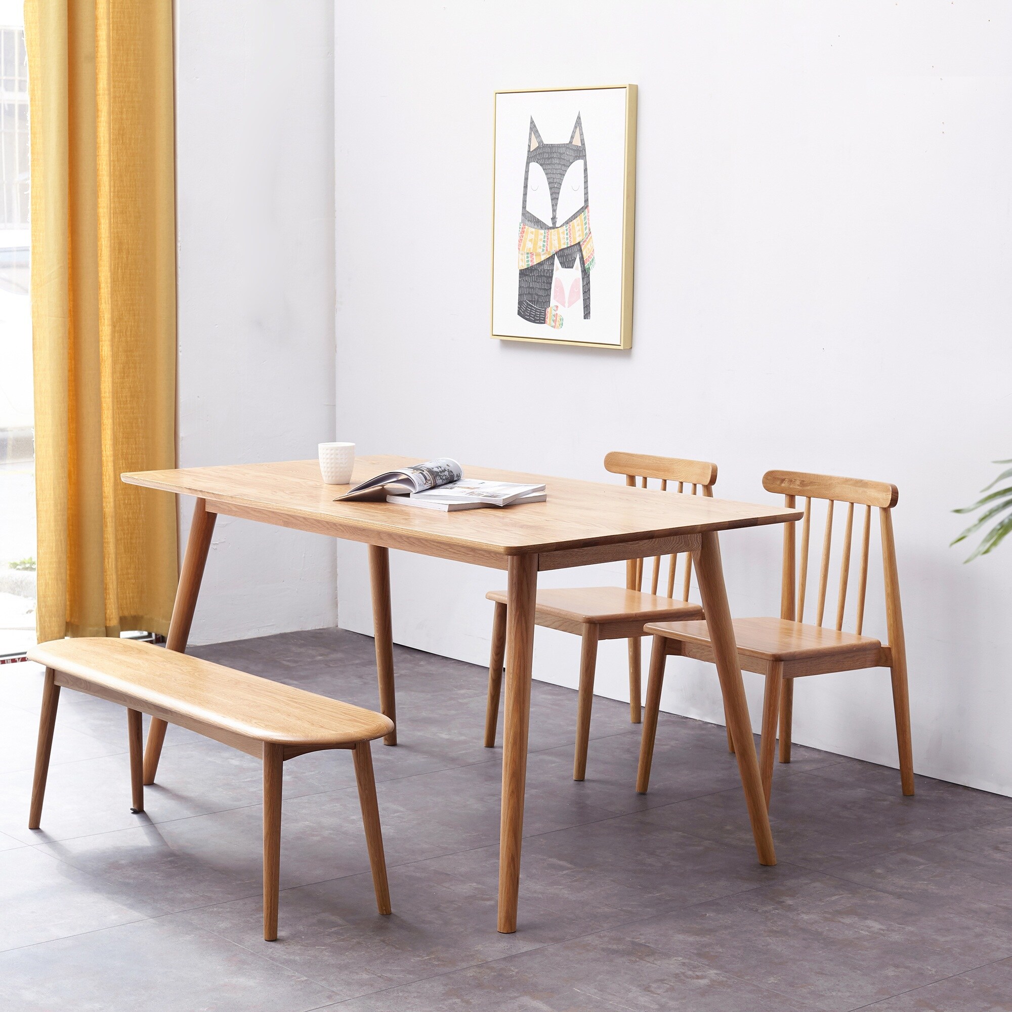 Dexmalle Natural Bench for Living Room in the Benches department at ...