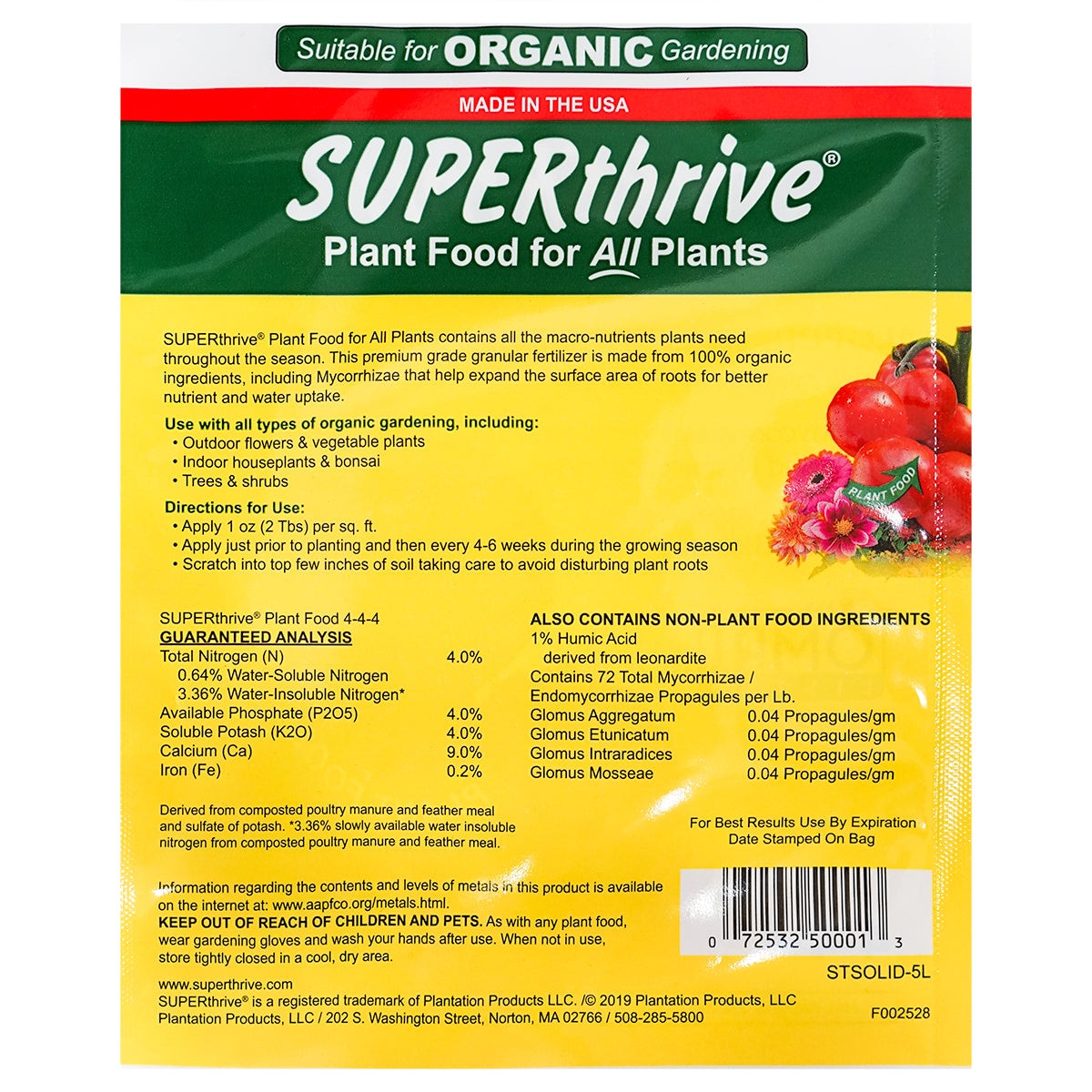 SUPERthrive Vitamin Solution 1 pt + Organic All-Purpose Fertilizer 2 Pack in the Plant Food ...