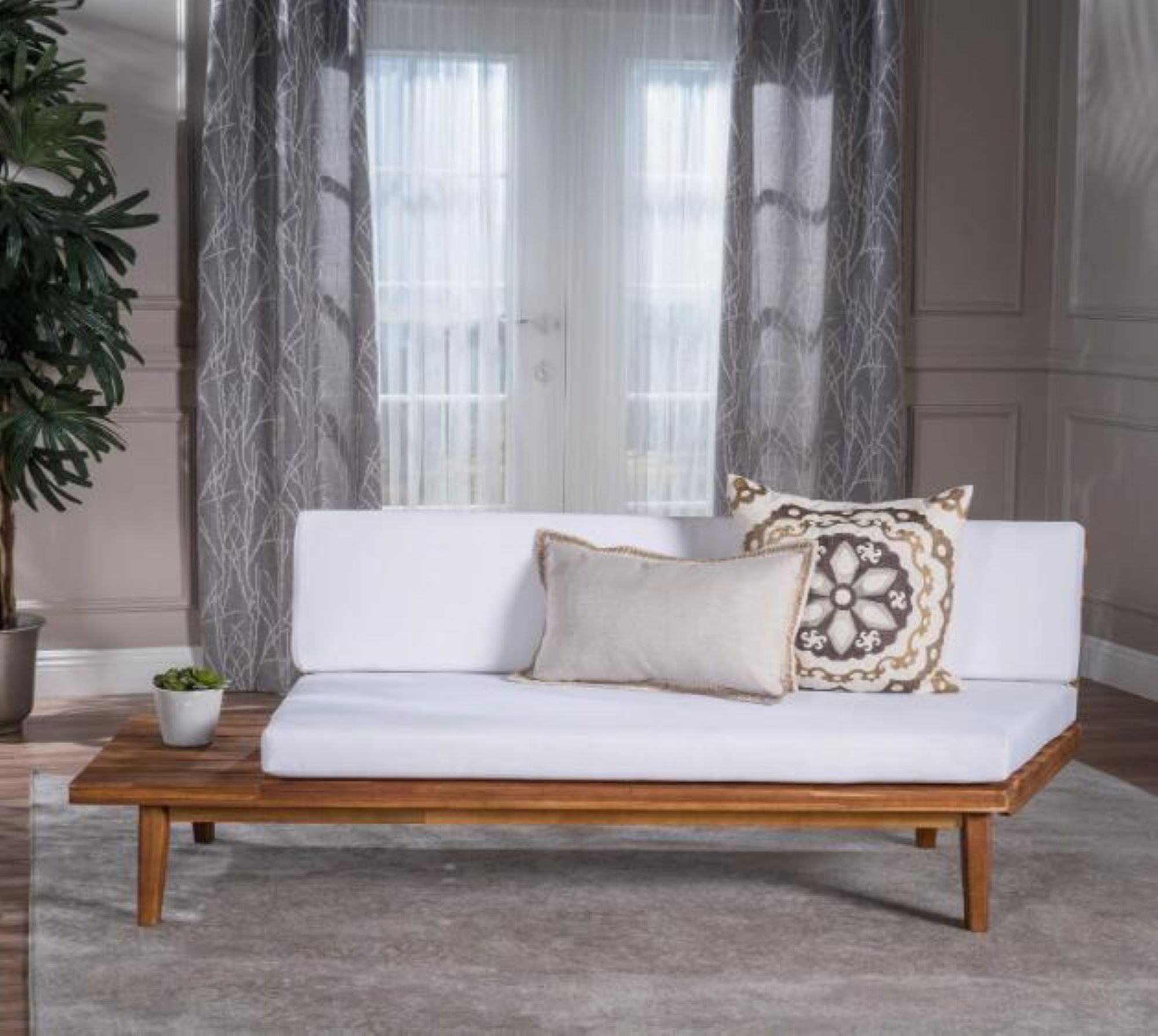 HILLCREST 2 SEATER SOFA-LEFT SIDE Patio Sectionals & Sofas at Lowes.com