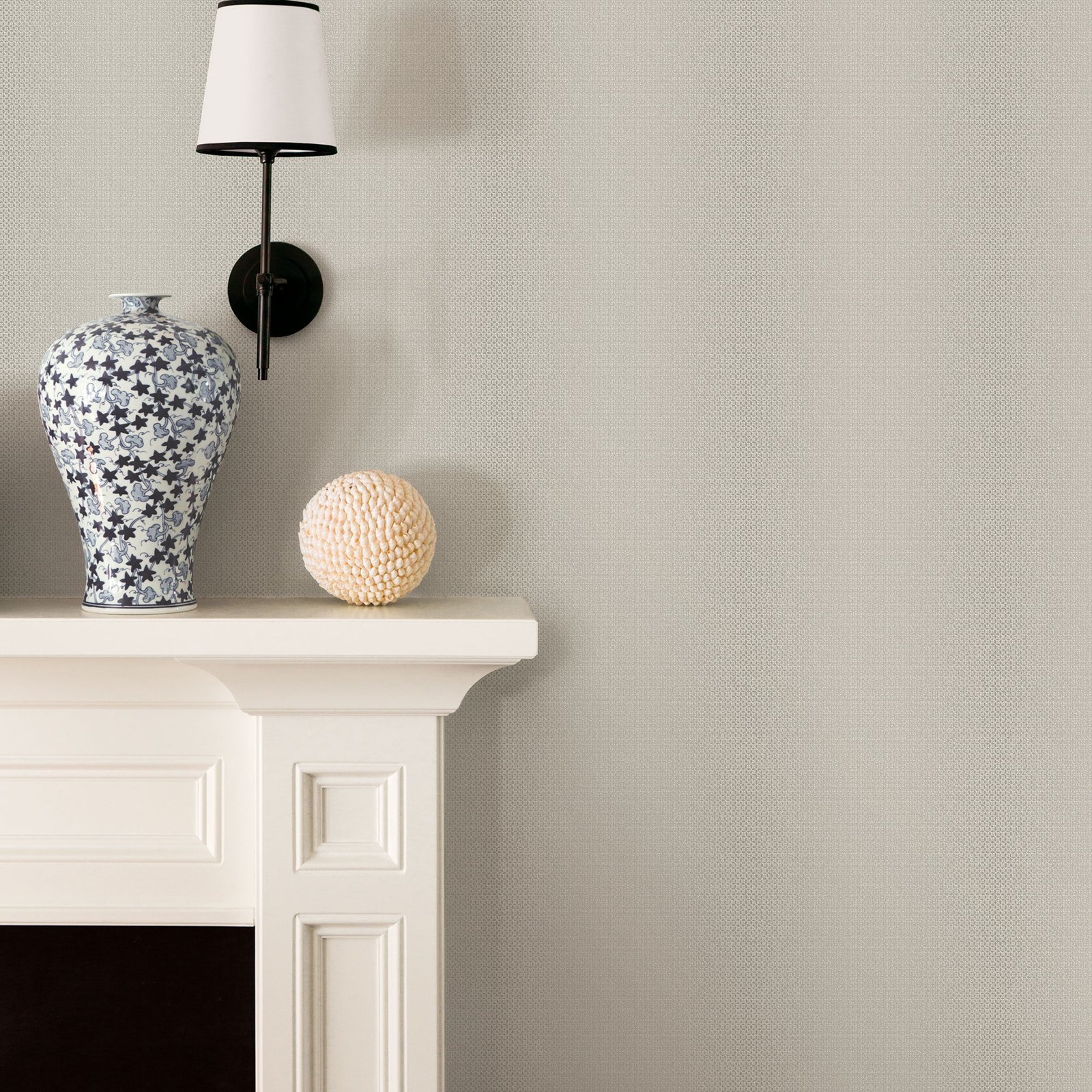 Galerie Nordic Elements Plain Texture Silver Grey Wallpaper G34125 in ...