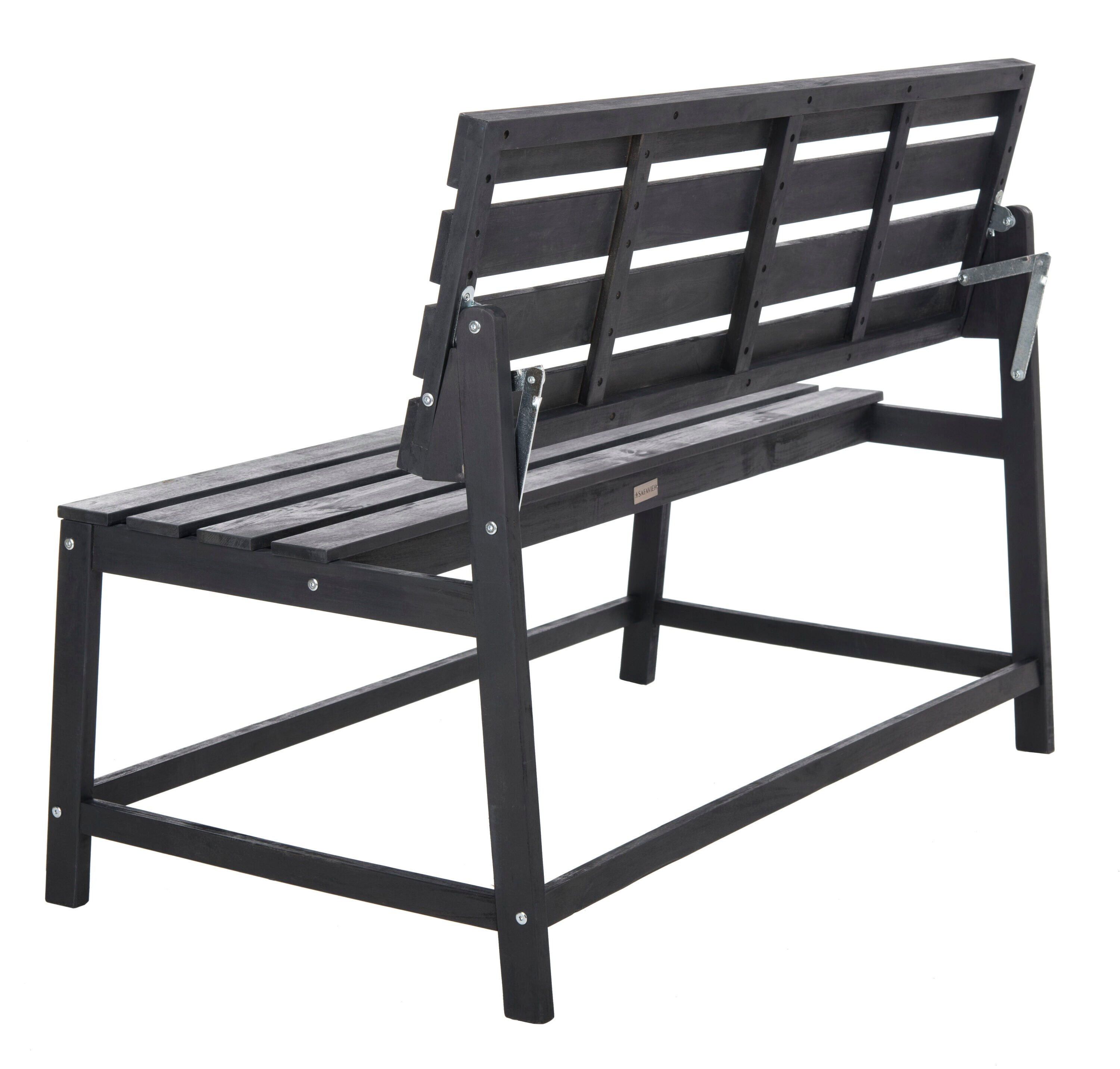 Safavieh Ruben 45.3-in W x 33.5-in H Dark Slate Gray Acacia Traditional ...