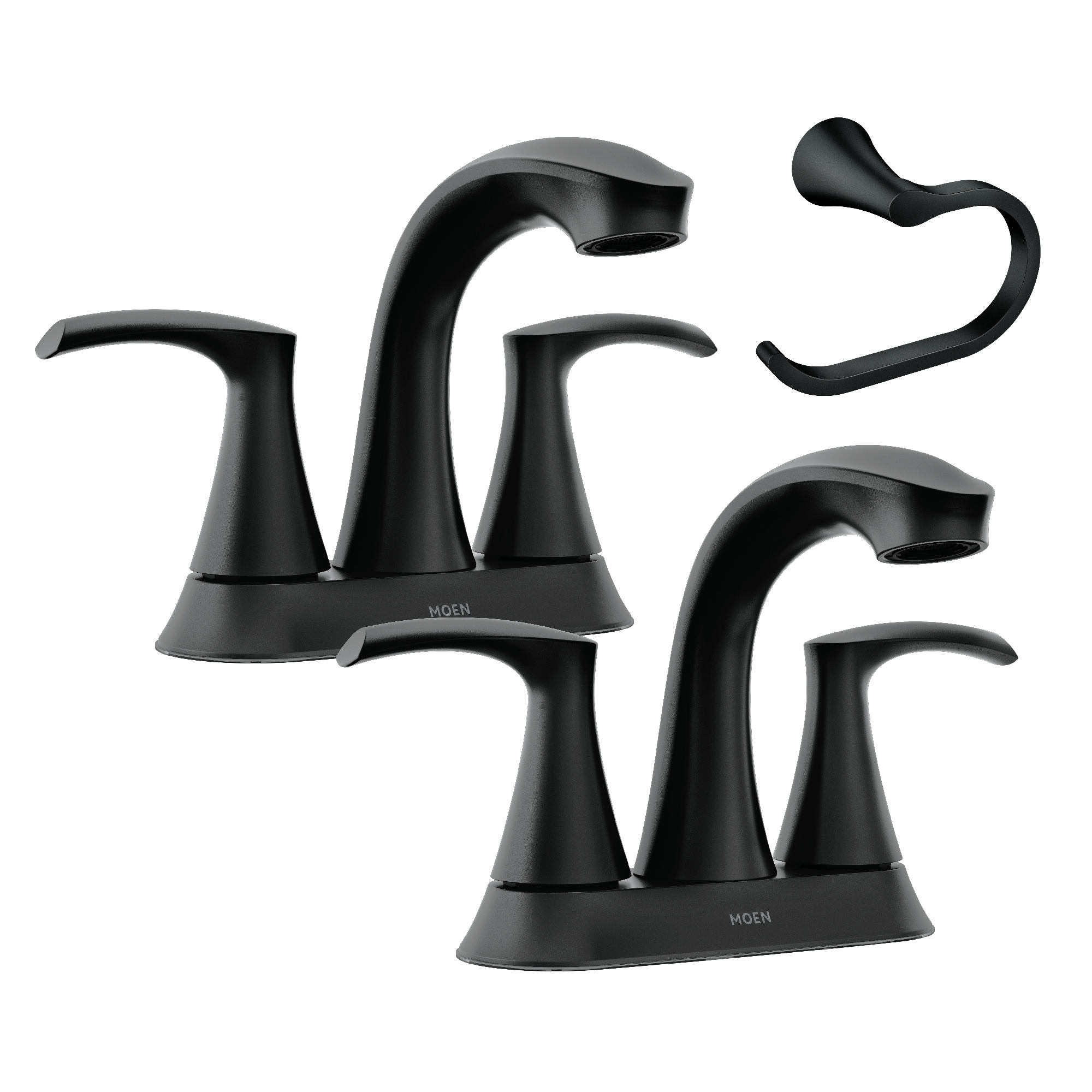 Shop Moen Graeden 4in Centerset 2-Handle Bathroom Faucet 2 Pack with ...