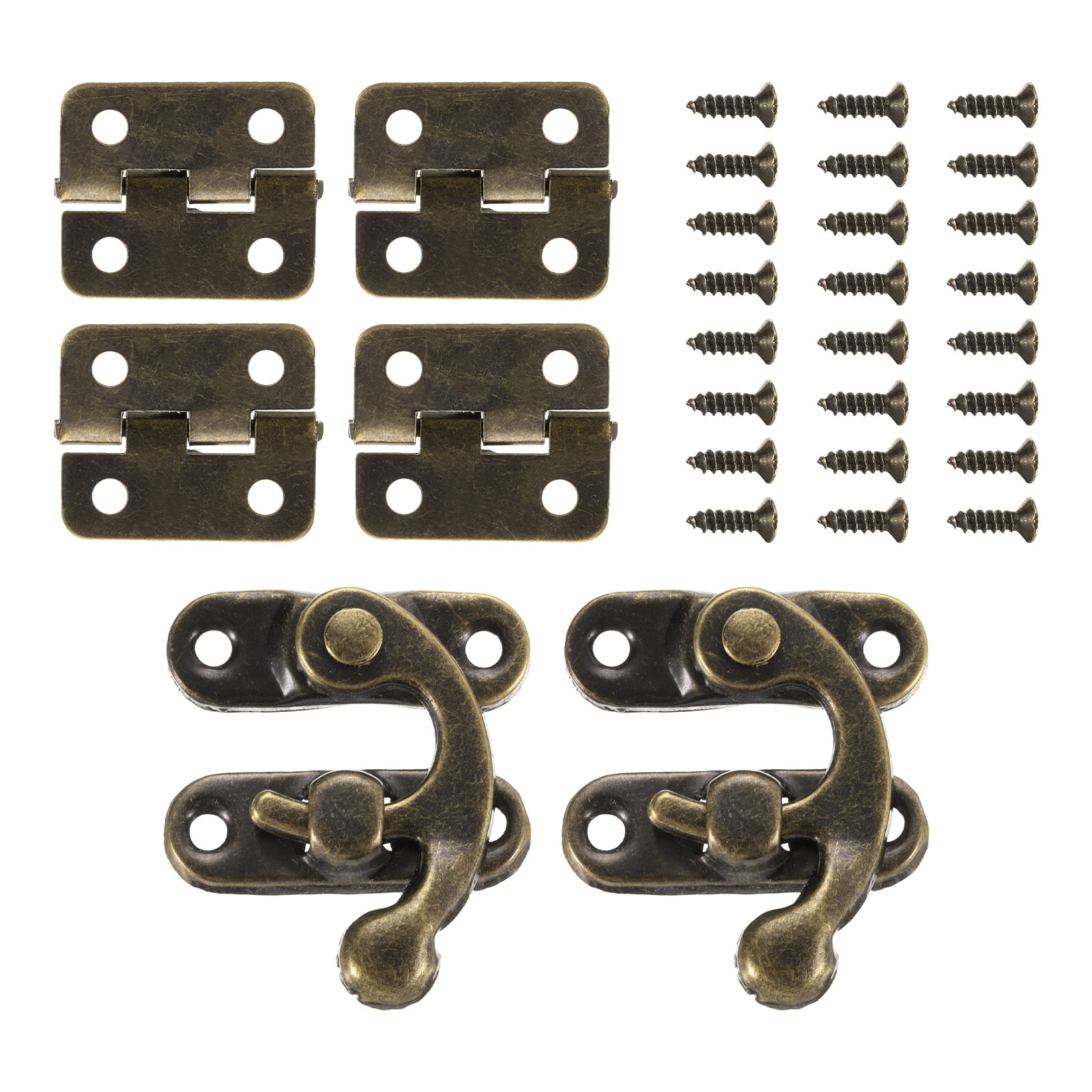 Unique Bargains 20pcs Bronze Swing Arm Clasp Latch Vintage Style Right ...