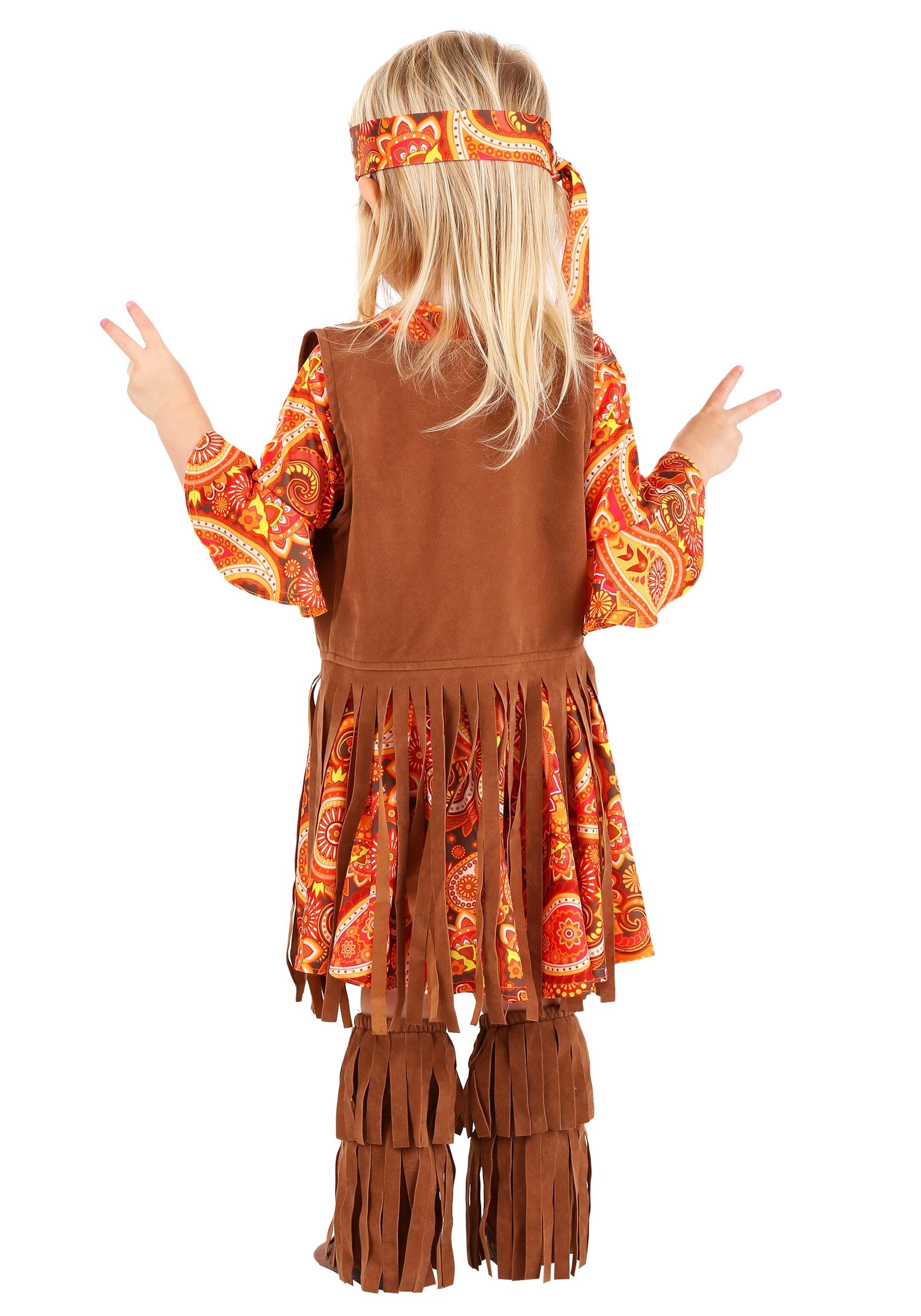 HalloweenCostumes.com FUN Costumes Fringe Toddler Hippie Costume 2T in ...