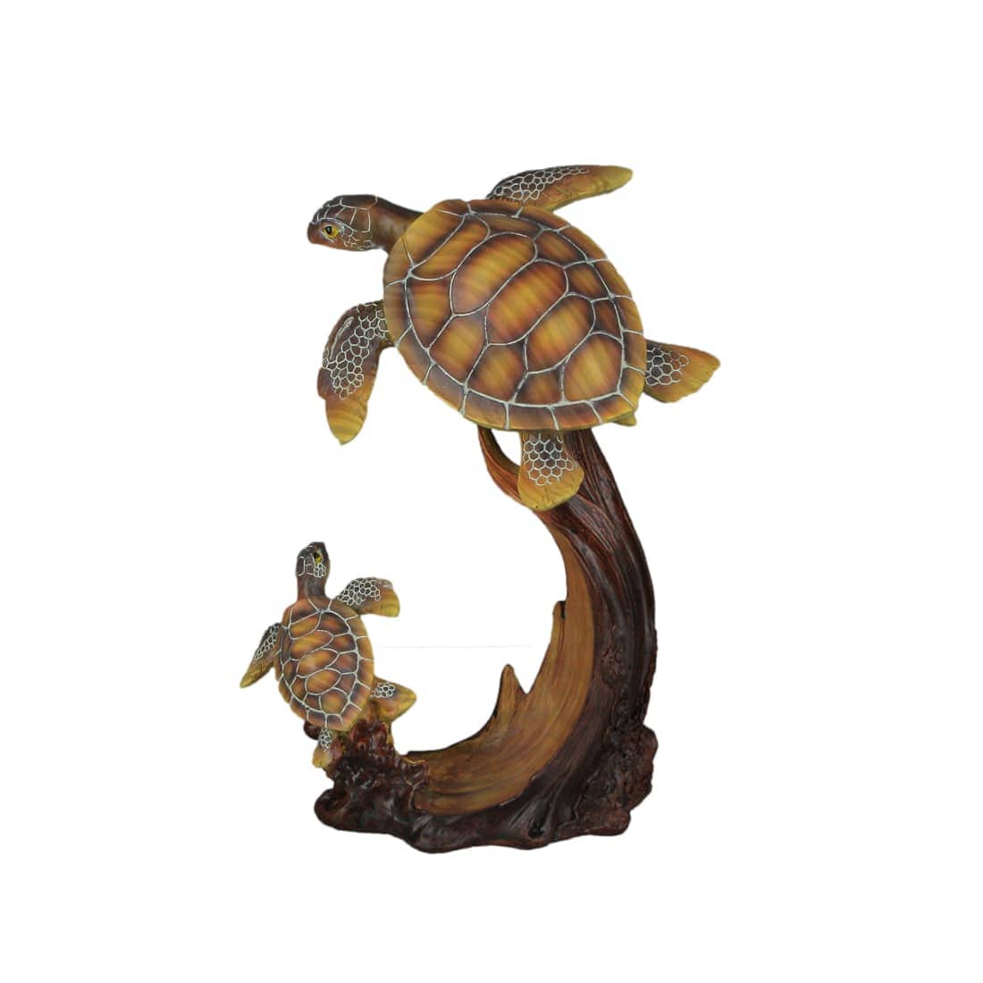 Things2Die4 Sea Turtle Family Sculpture Home Decor Statue Desk Shelf ...