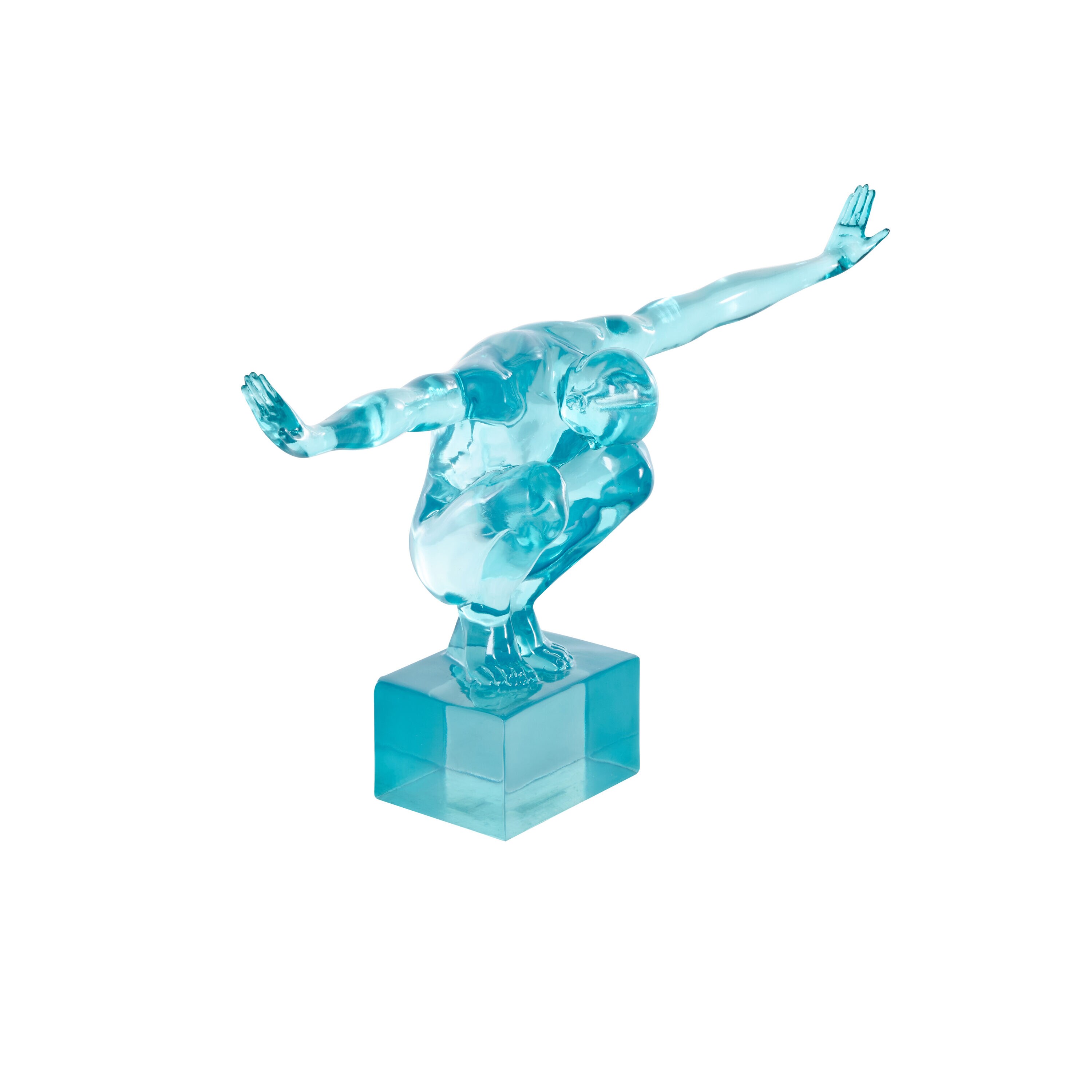 Grayson Lane Resin Light Blue Sculpture in the Decorative Accessories ...
