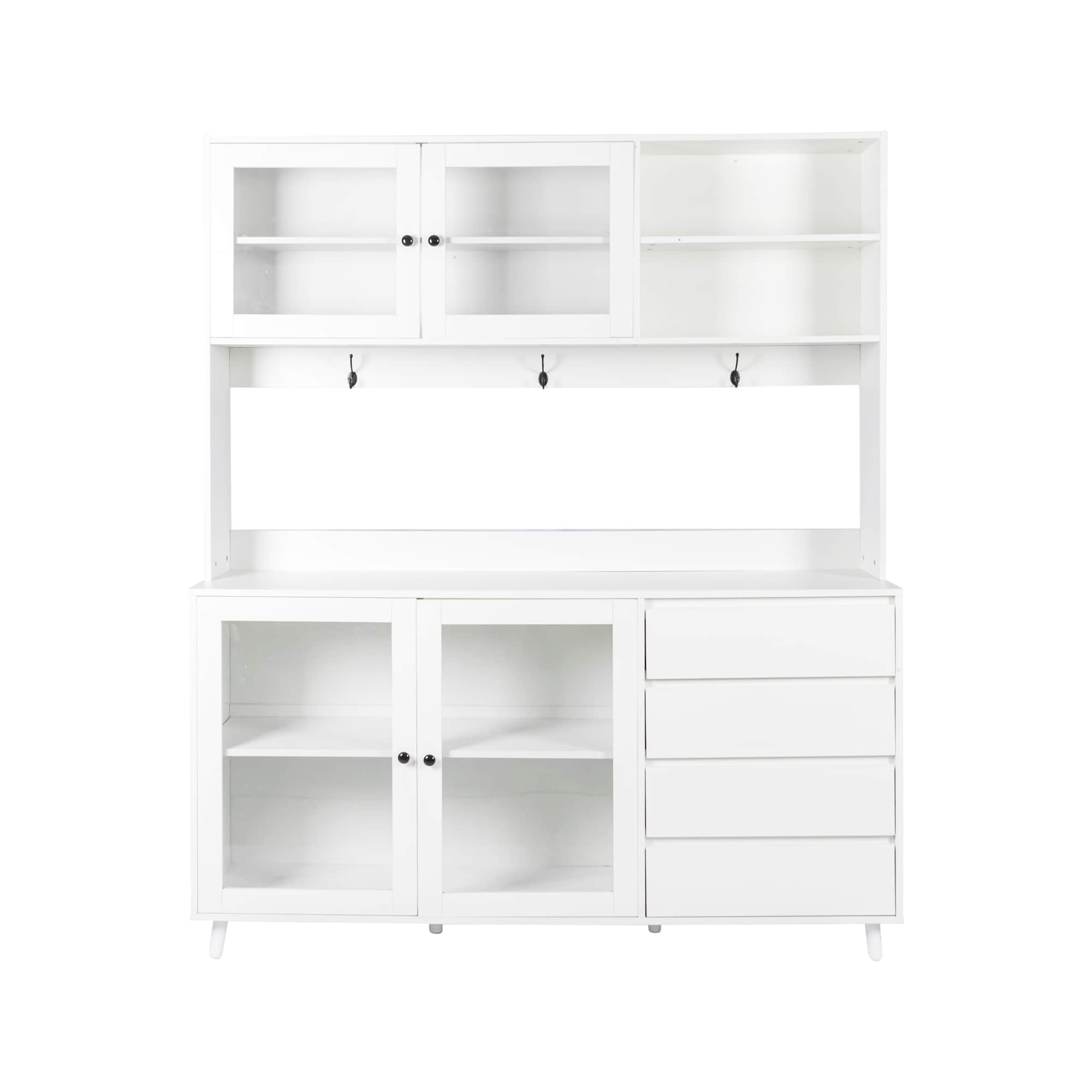 Clihome Contemporary/Modern White Kitchen hutch in the Dining & Kitchen ...