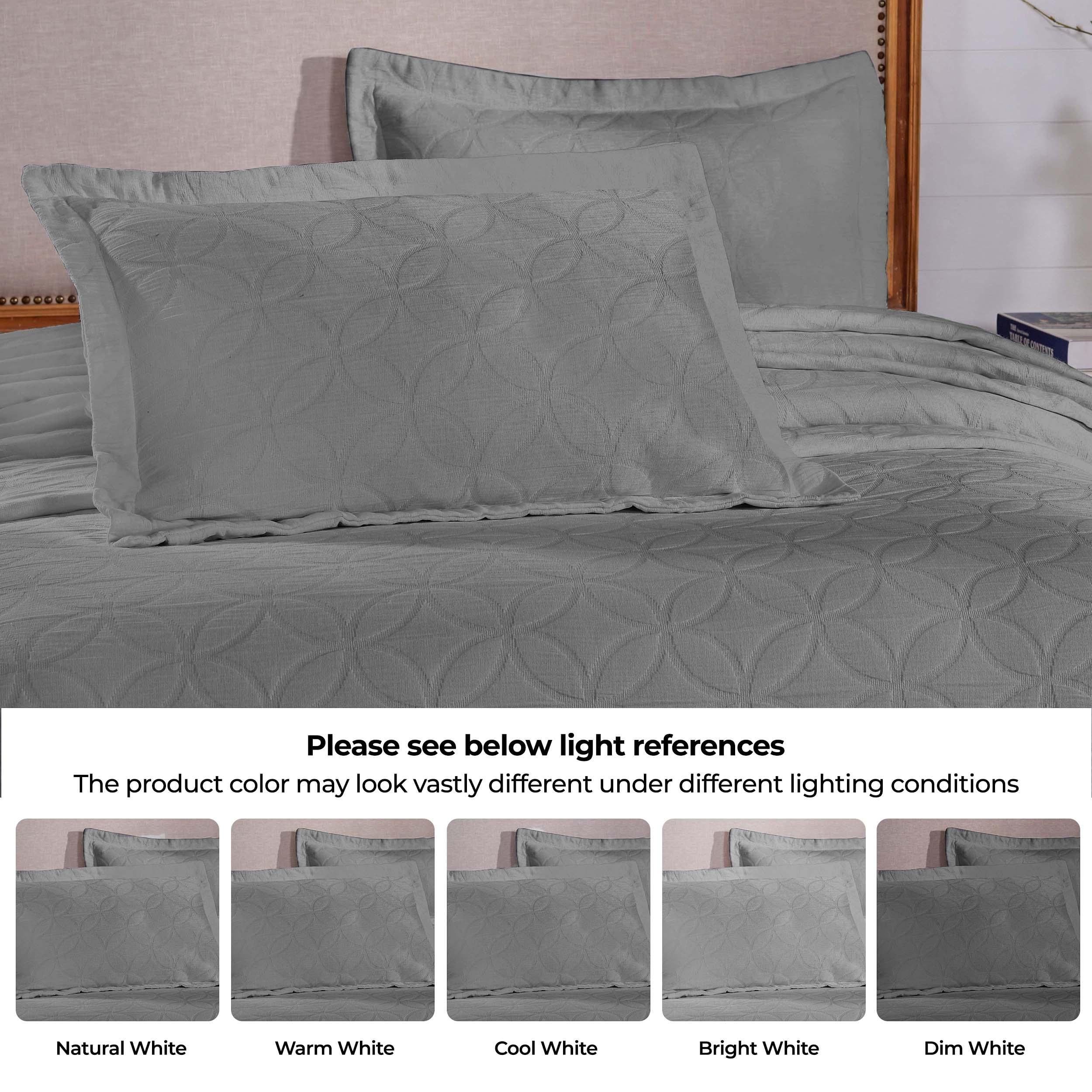 Slickblue Celtic Wedding Ring Jacquard Matelasse Cotton Bedspread Set ...