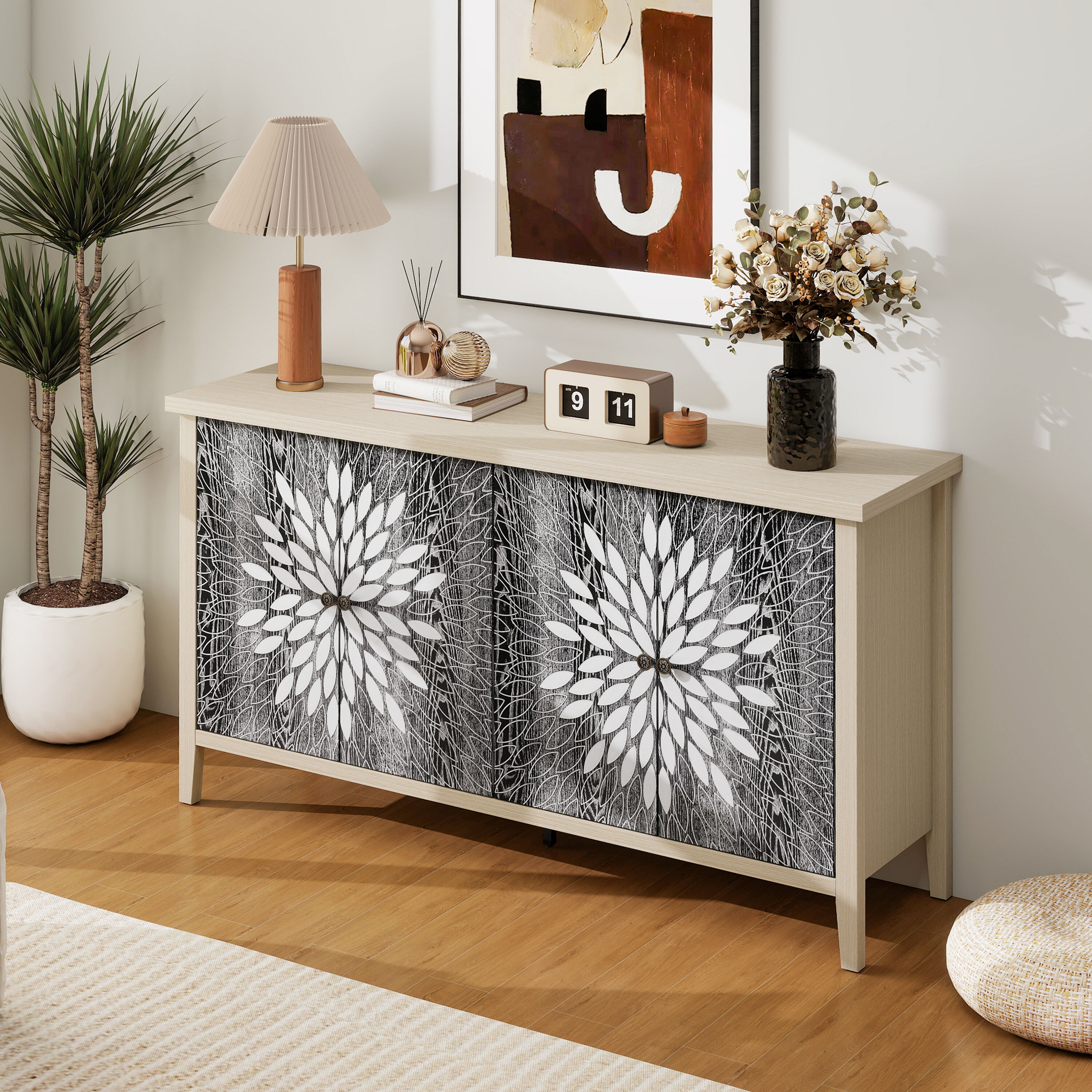 Tinyhomie Sideboard Buffet Cabinet Storage Cabinet with Storage Modern ...