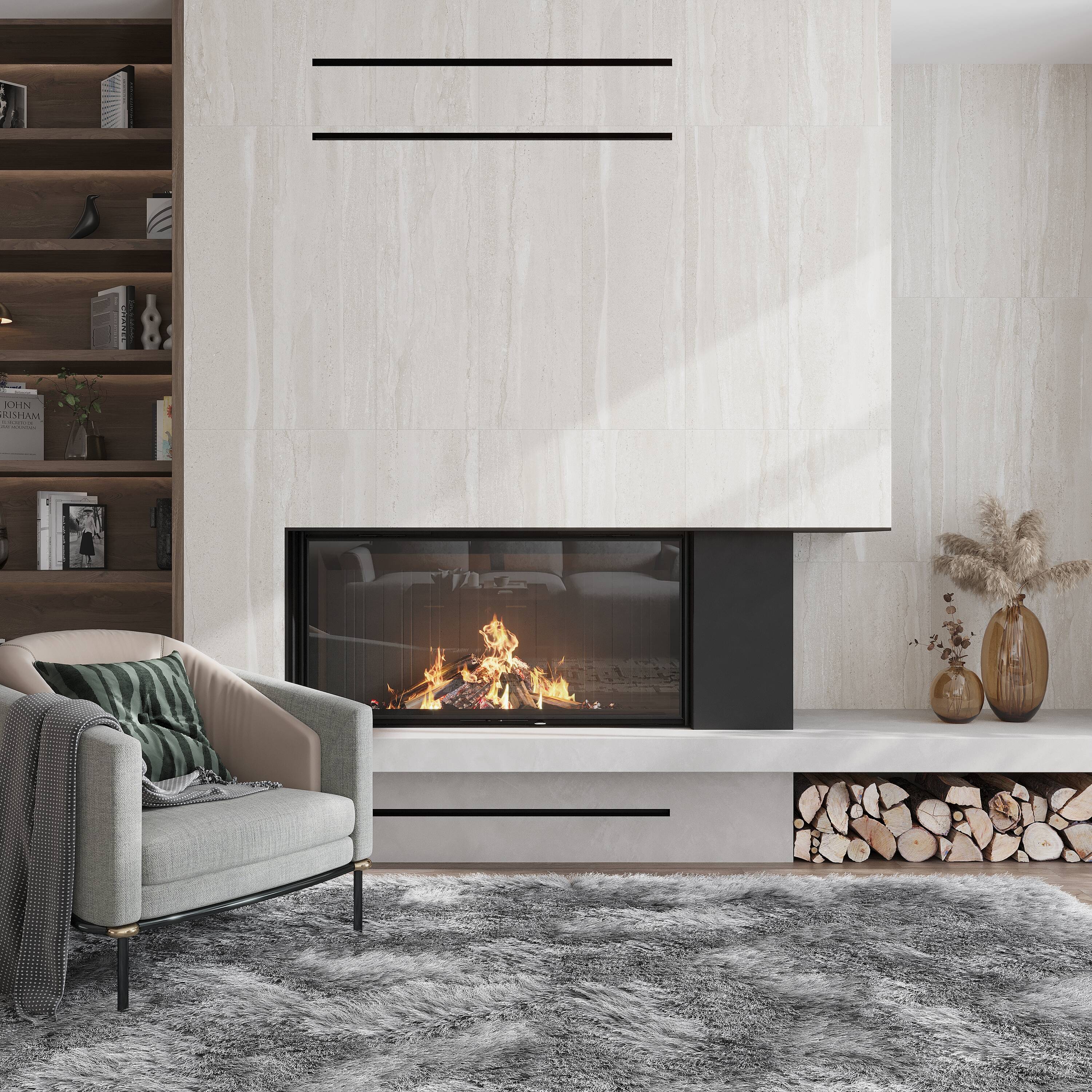 Apollo Tile Arenza Warm Beige 12-in x 36-in Matte Ceramic Floor and ...