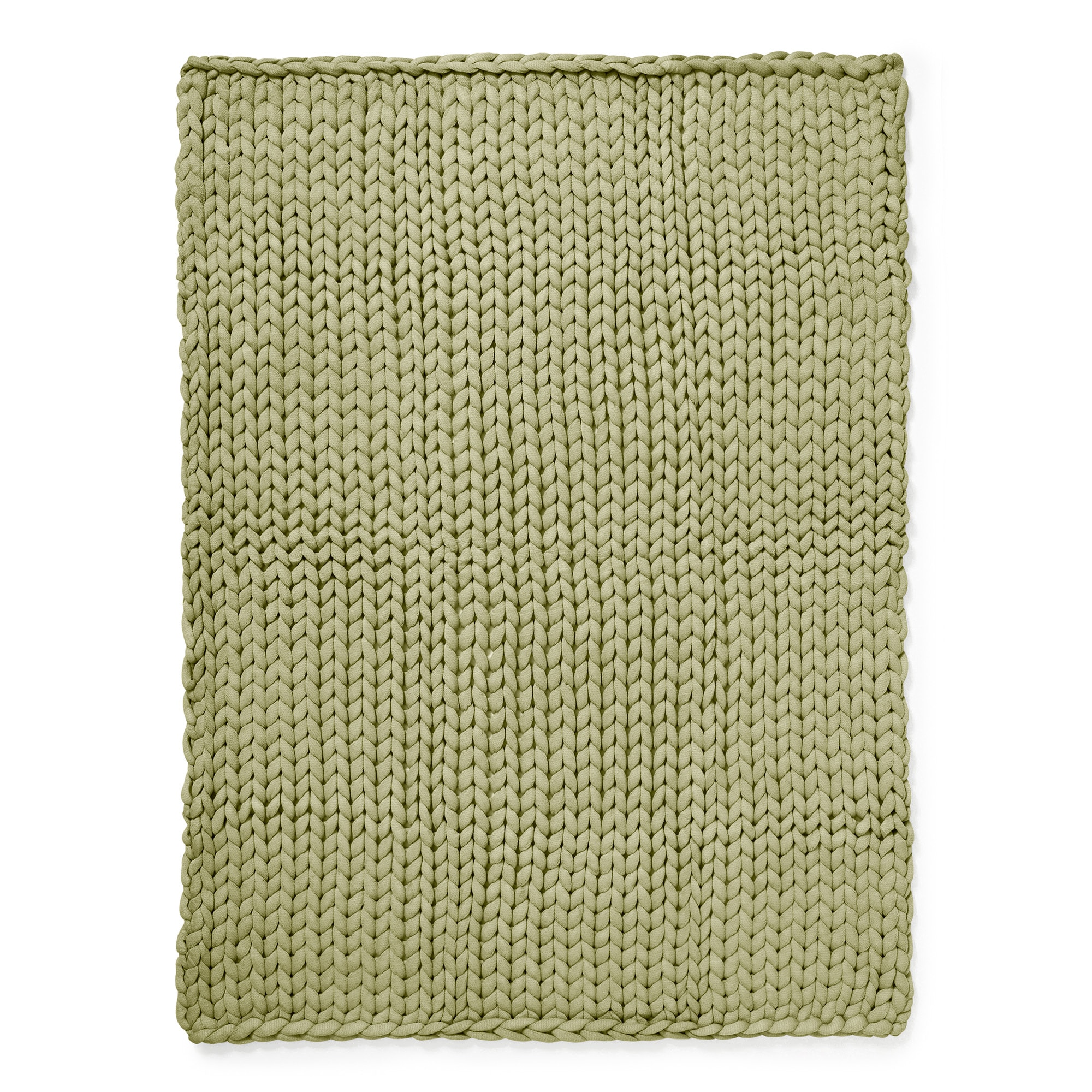 Donna Sharp Chunky Knit (Sage) 40-in x 50-in Acrylic Throw in the ...