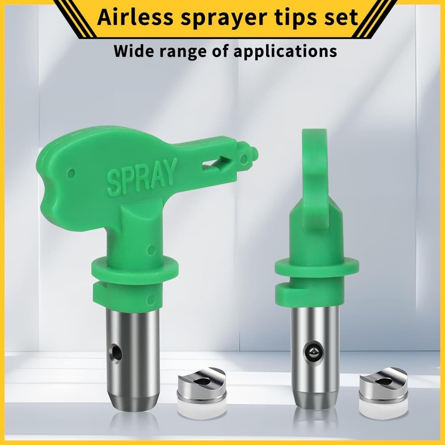 OGETFUUR 15-Piece Green Sprayer Tips Set with 7 High Pressure ...