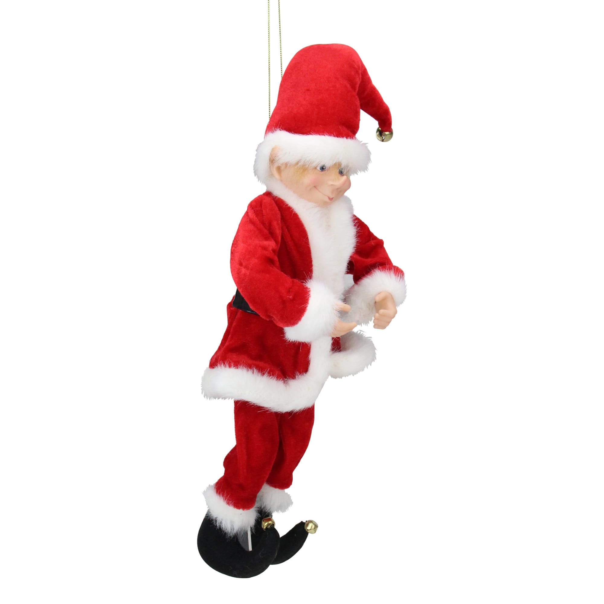 Northlight Bendable Elf in Santa Suit Christmas Figure - 15 inch - Red ...