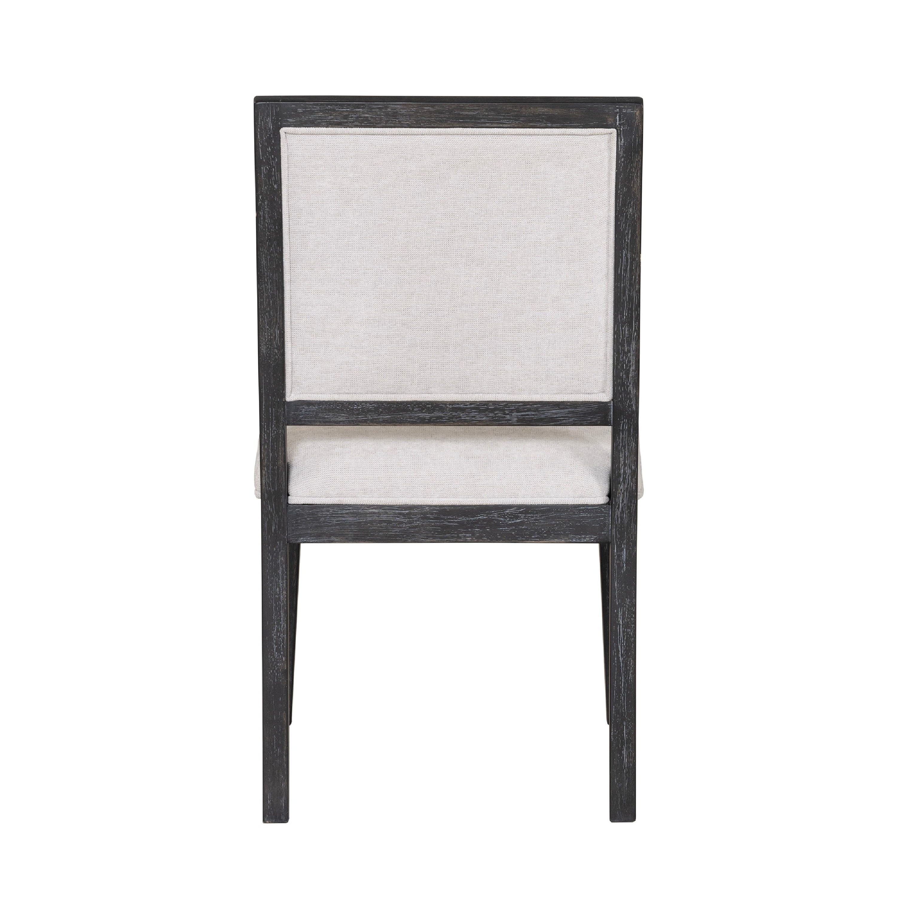 Benzara Kizie Dining Side Chair Set of 2-Farmhouse Panel Design-Black ...