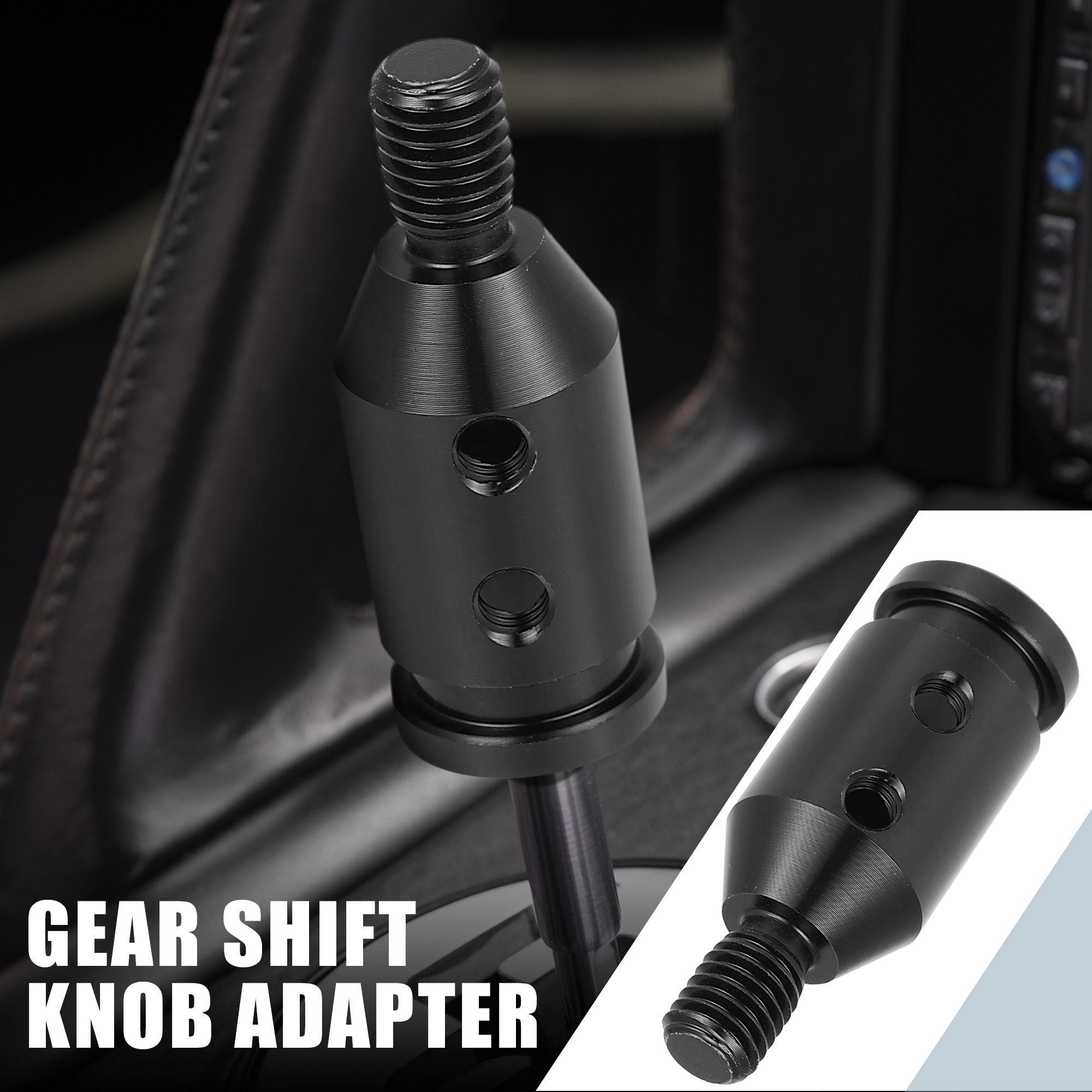 Unique Bargains Gear Shift Knob Adapter Kit Universal with 4 Plastic ...