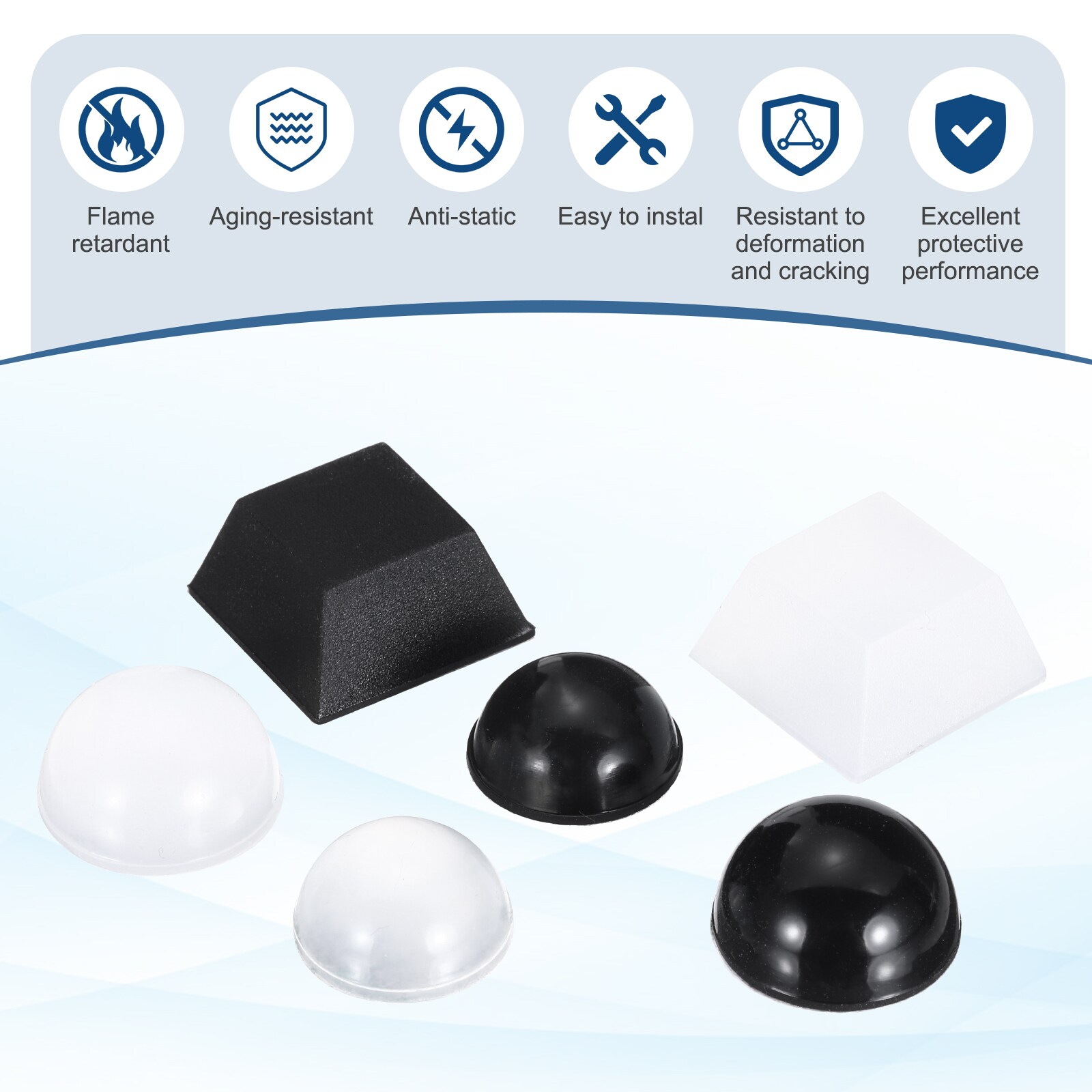 Unique Bargains 16pcs Rubber Speaker Isolation Feet 0.79 x 0.39-Inch ...