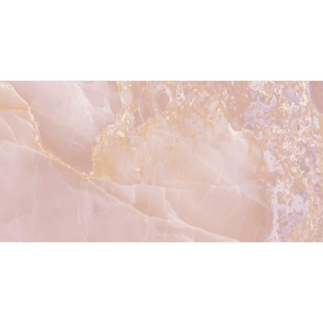 The Tile Life Riptide Rose 24-in x 48-in Polished Porcelain Marble look ...