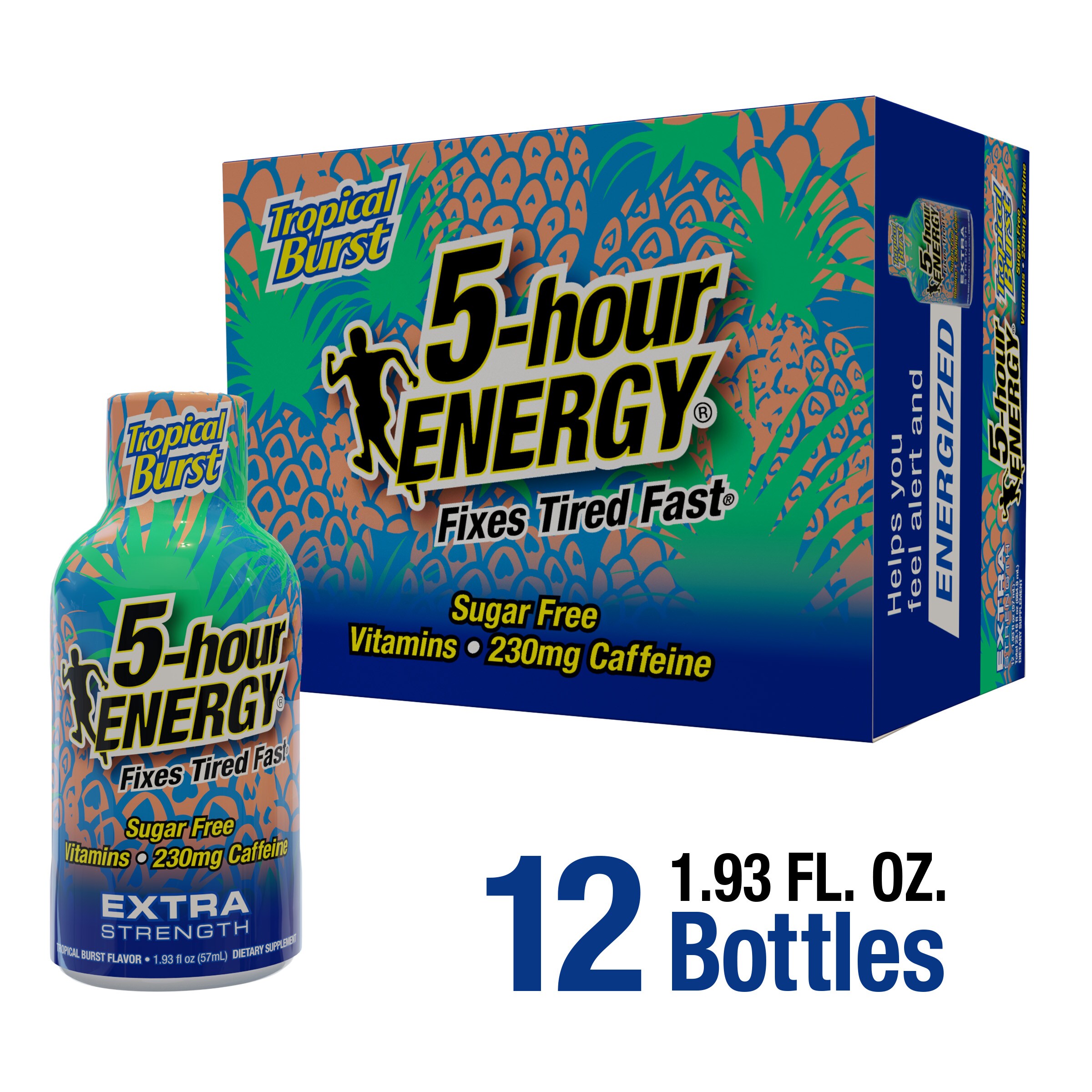 5 Hour Energy 12 -Pack 1.93-fl oz TROPICAL BURST Sports Drink in the ...