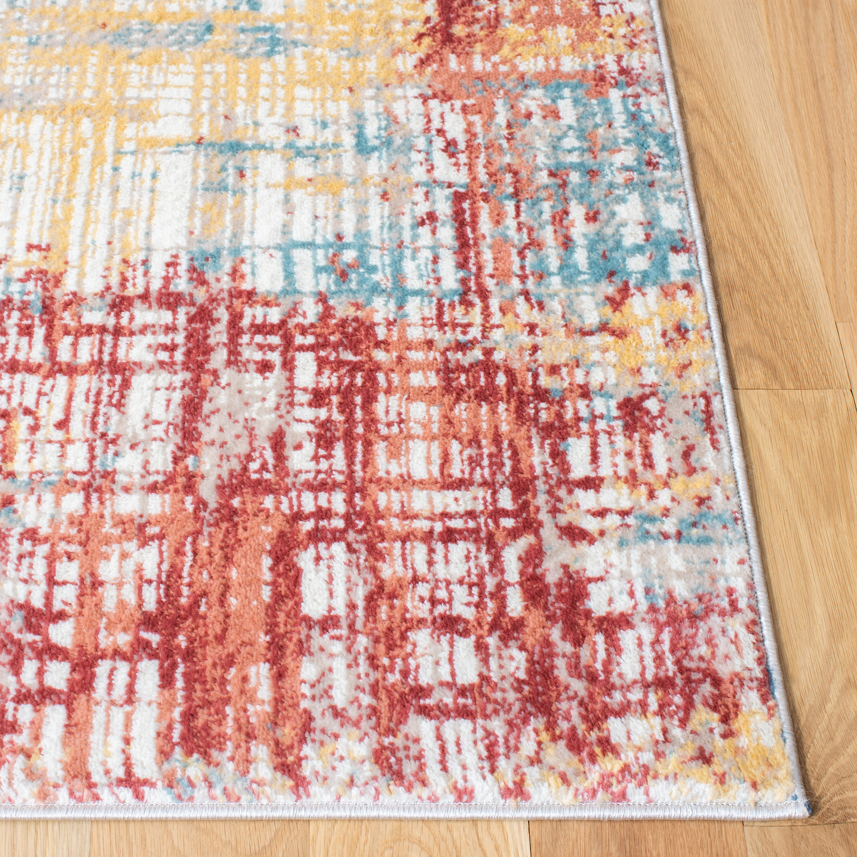 Safavieh Skyler 540P Burgundy/Gold 2 x 9 Rectangular Runner rug in the ...