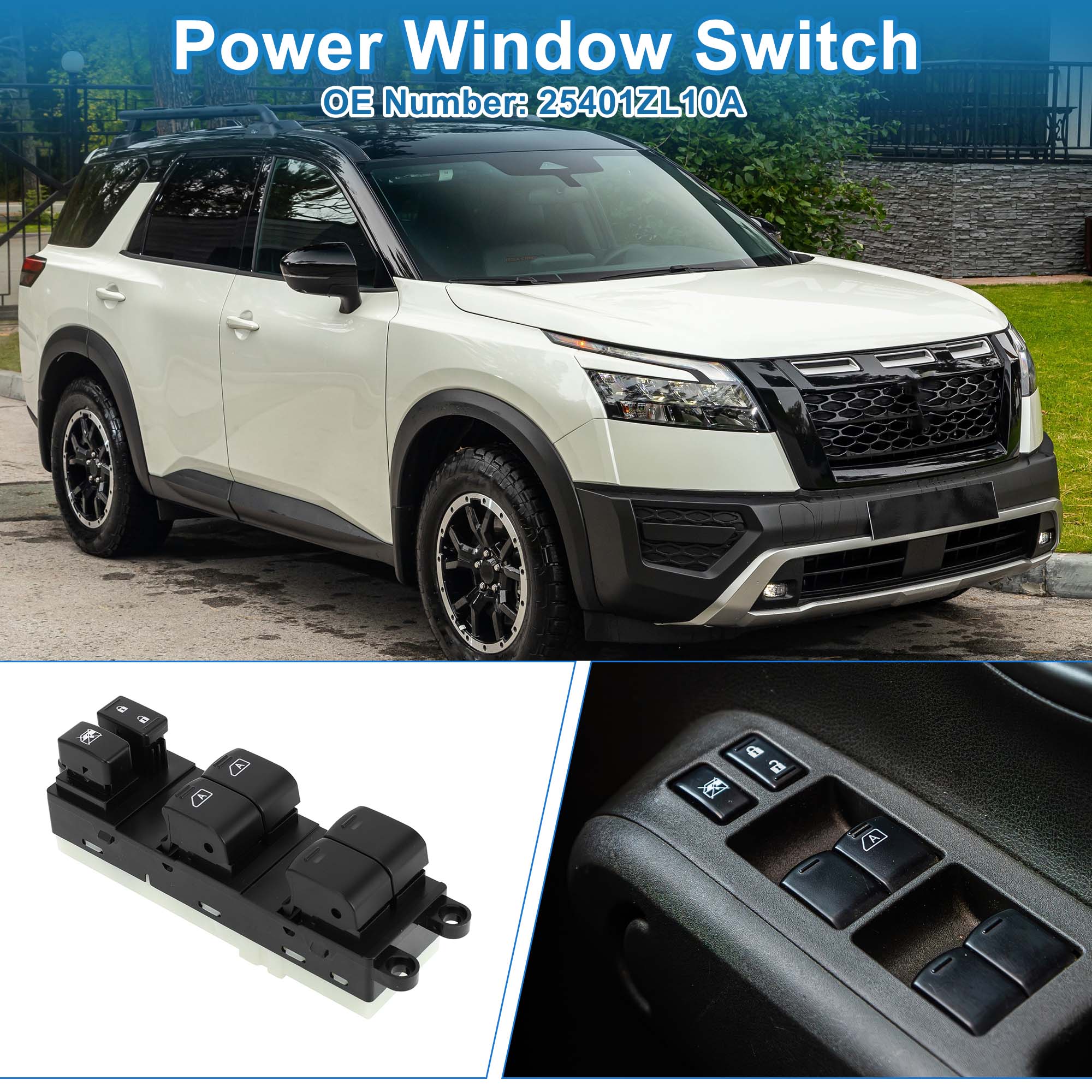 Unique Bargains Power Window Switch No.25401ZL10A Window Control Switch ...