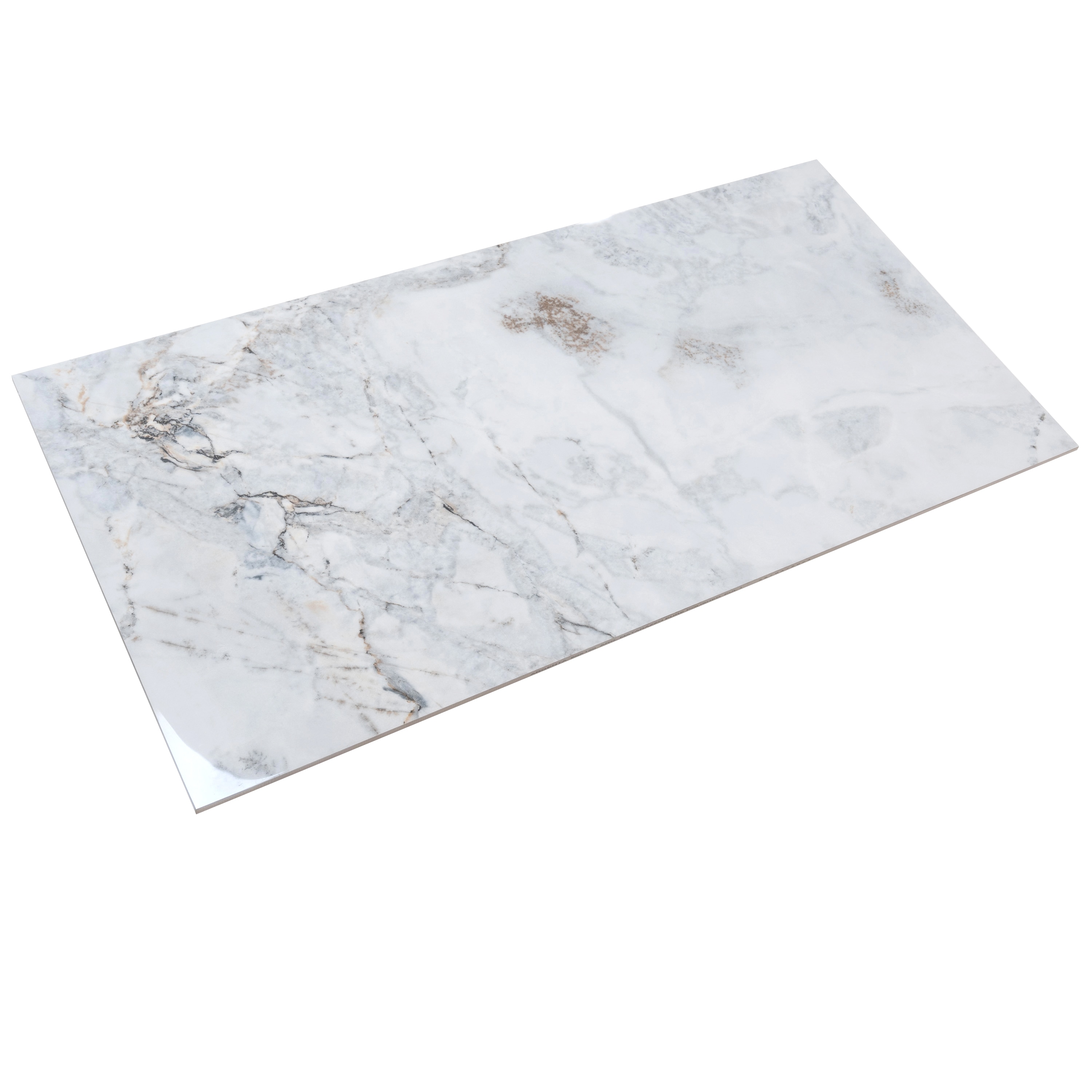 Apollo Tile Splendor Pale Gray 24-in x 48-in Polished Porcelain Floor ...