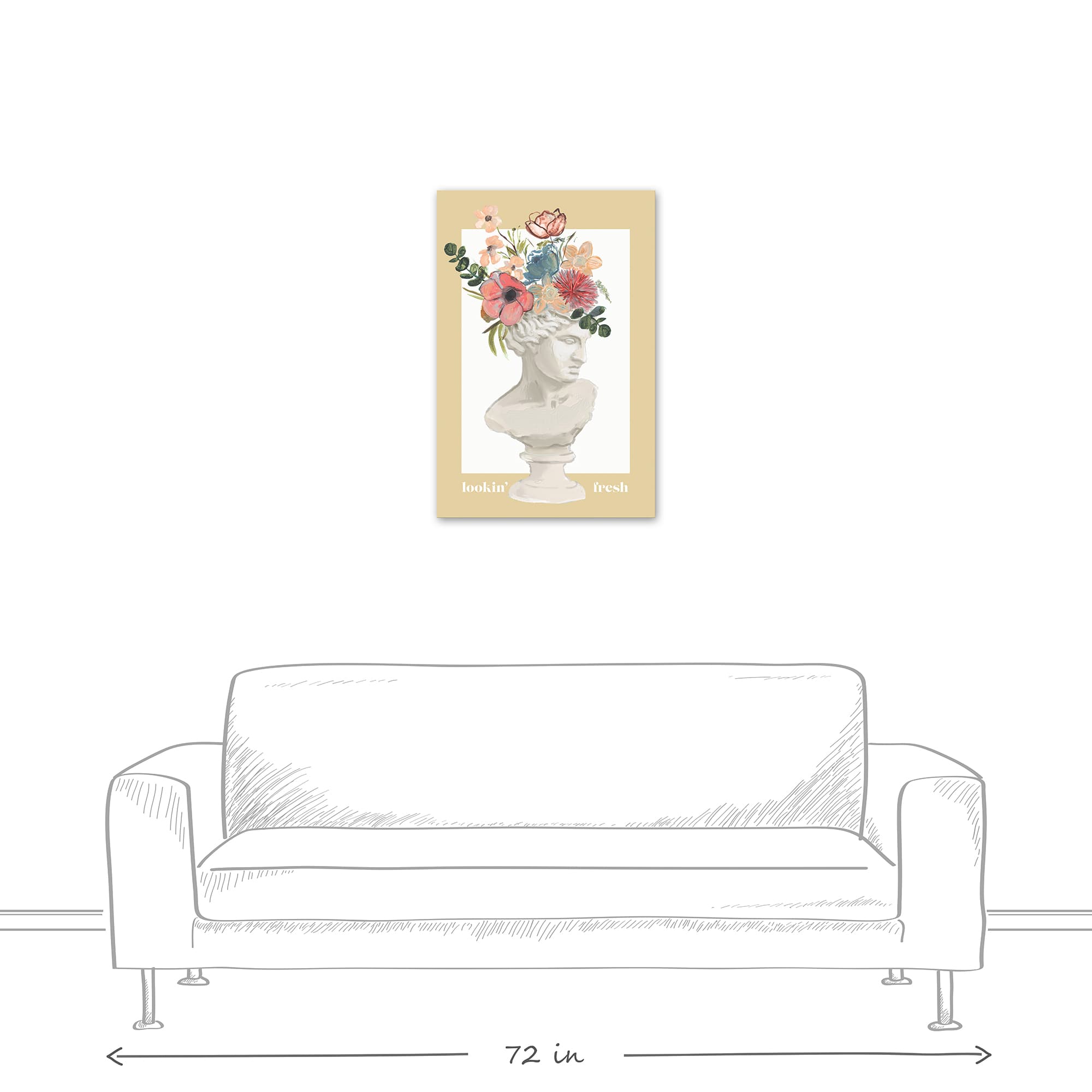 Creative Products Looking Fresh Bust 20 x 30 Canvas Wall Art in the ...