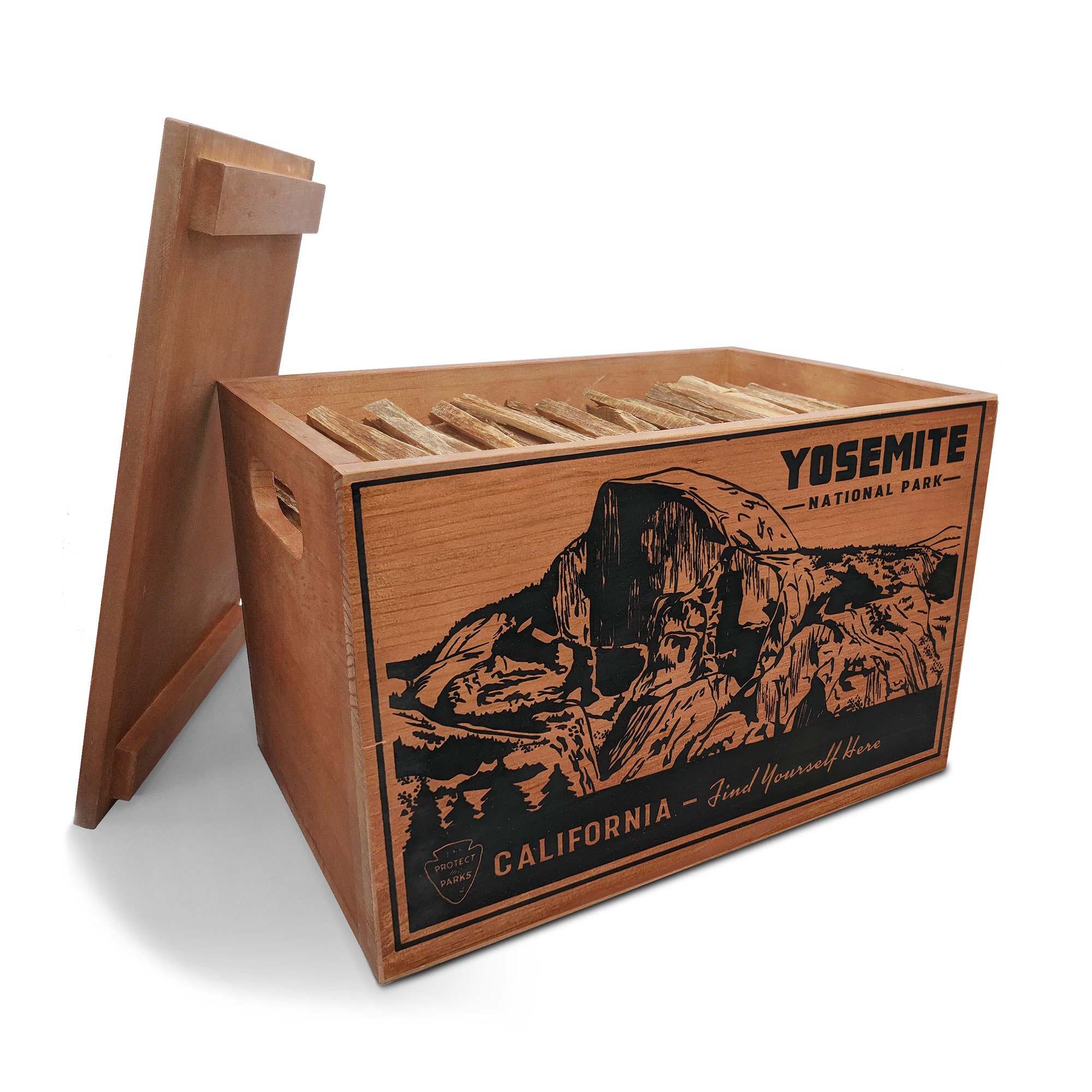 BetterWood Products 04405 Fatwood Firestarter in Wooden Crate Yosemite 13 LB in the Firewood ...