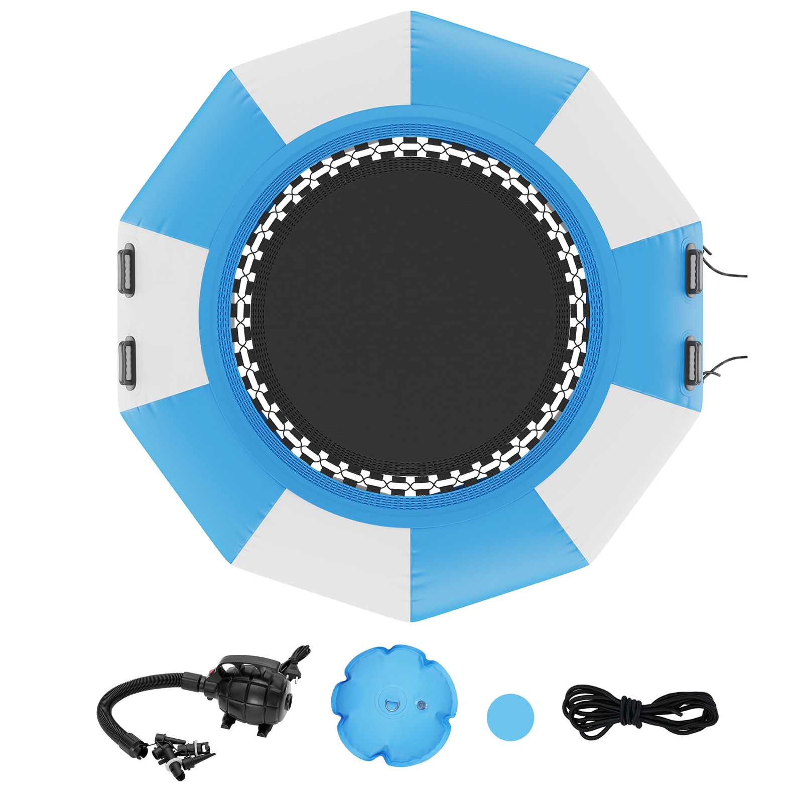 VEVOR Inflatable Water Bouncer 6.5-ft Round Water in Multiple colors ...