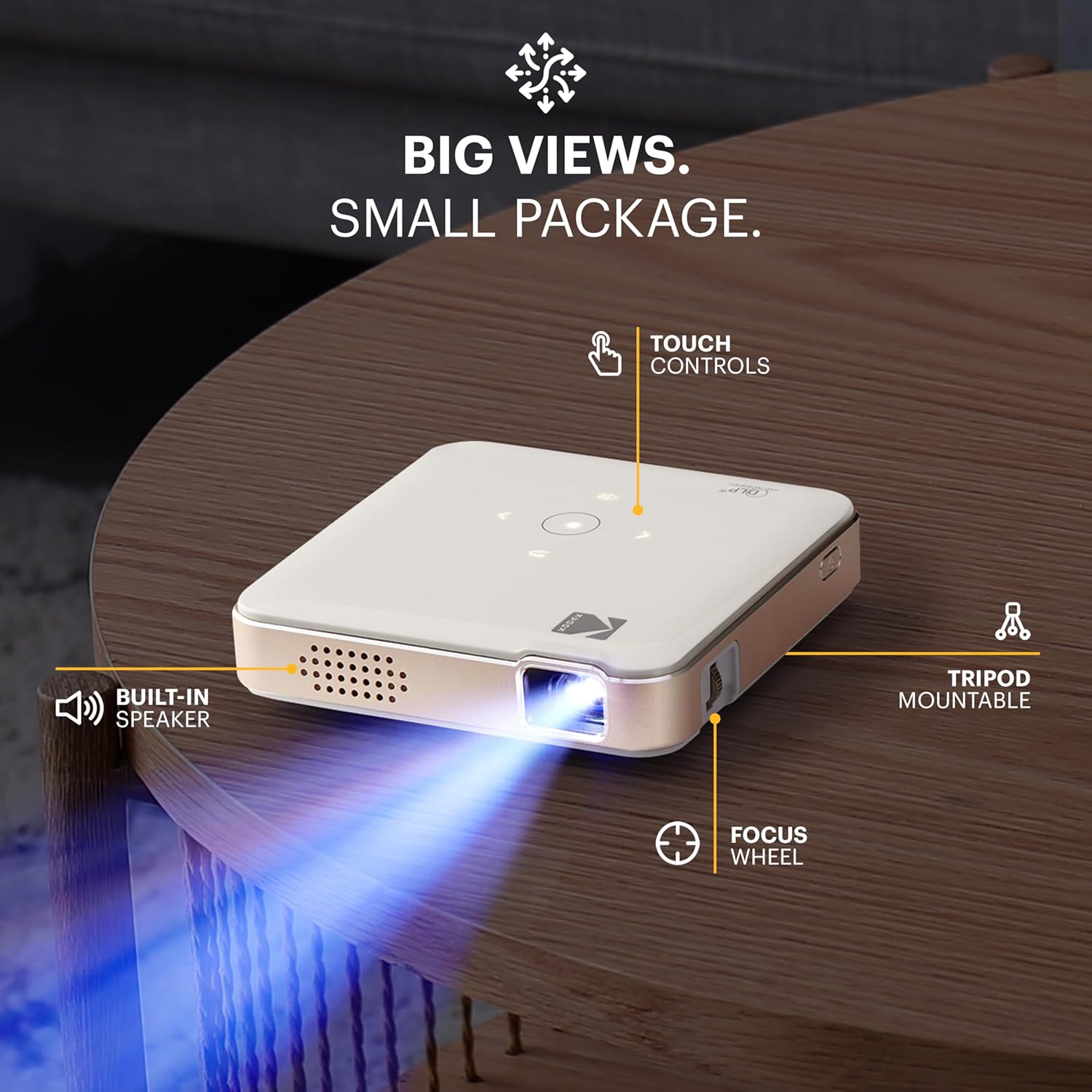 Kodak Luma 150 Pico Projector - Rechargeable Ultra Mini Projector with ...