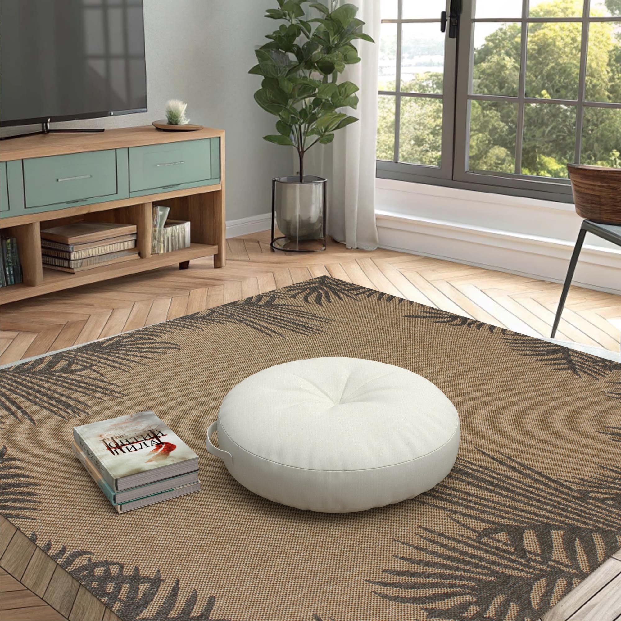 Covers & All Covers and All Sunbrella Round Seat Cushion with Handle ...